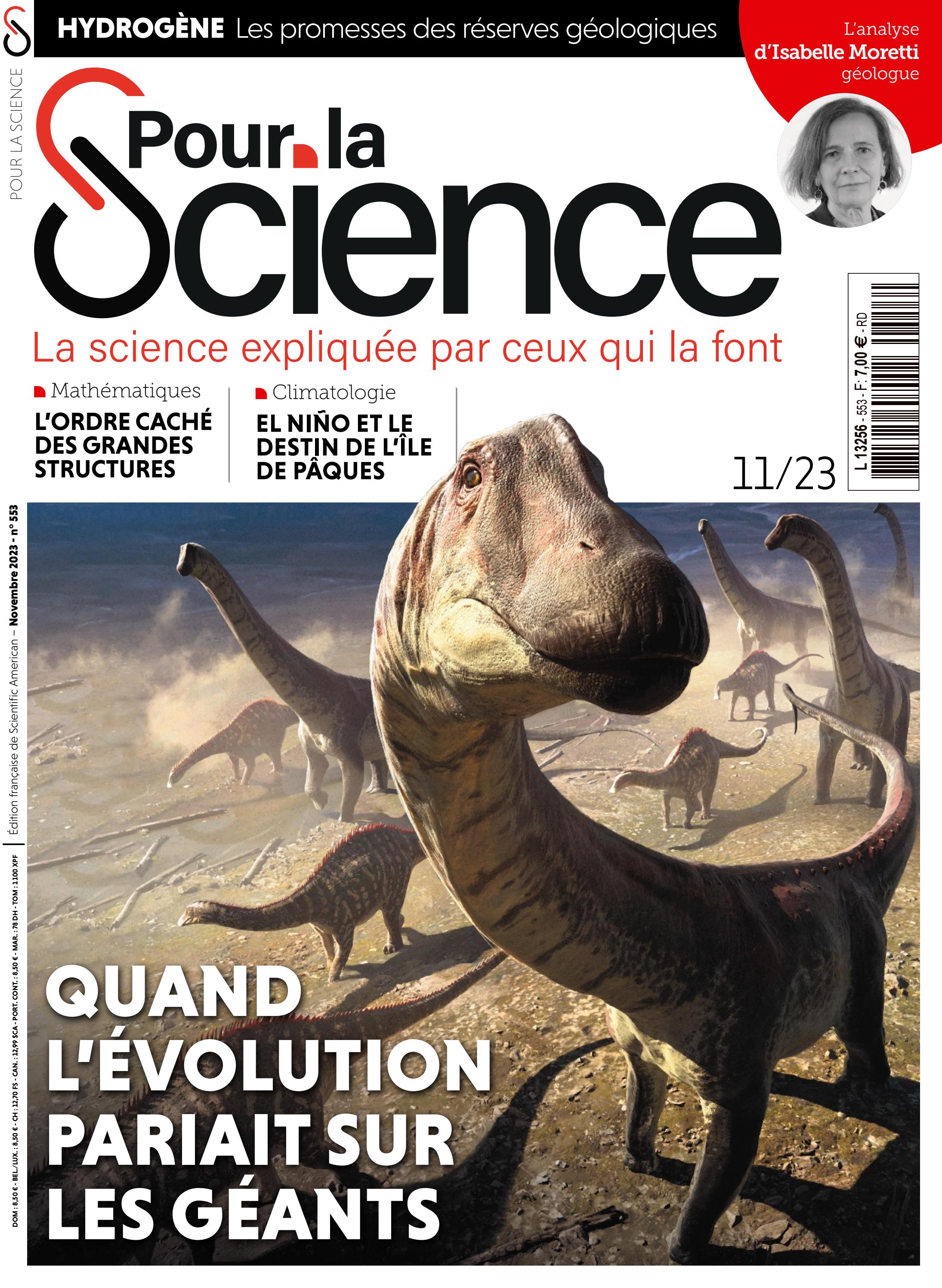 POUR LA SCIENCE #553 • QUAND L'EVOLUTION PARIAIT SUR LES GEANTS by Pour ...