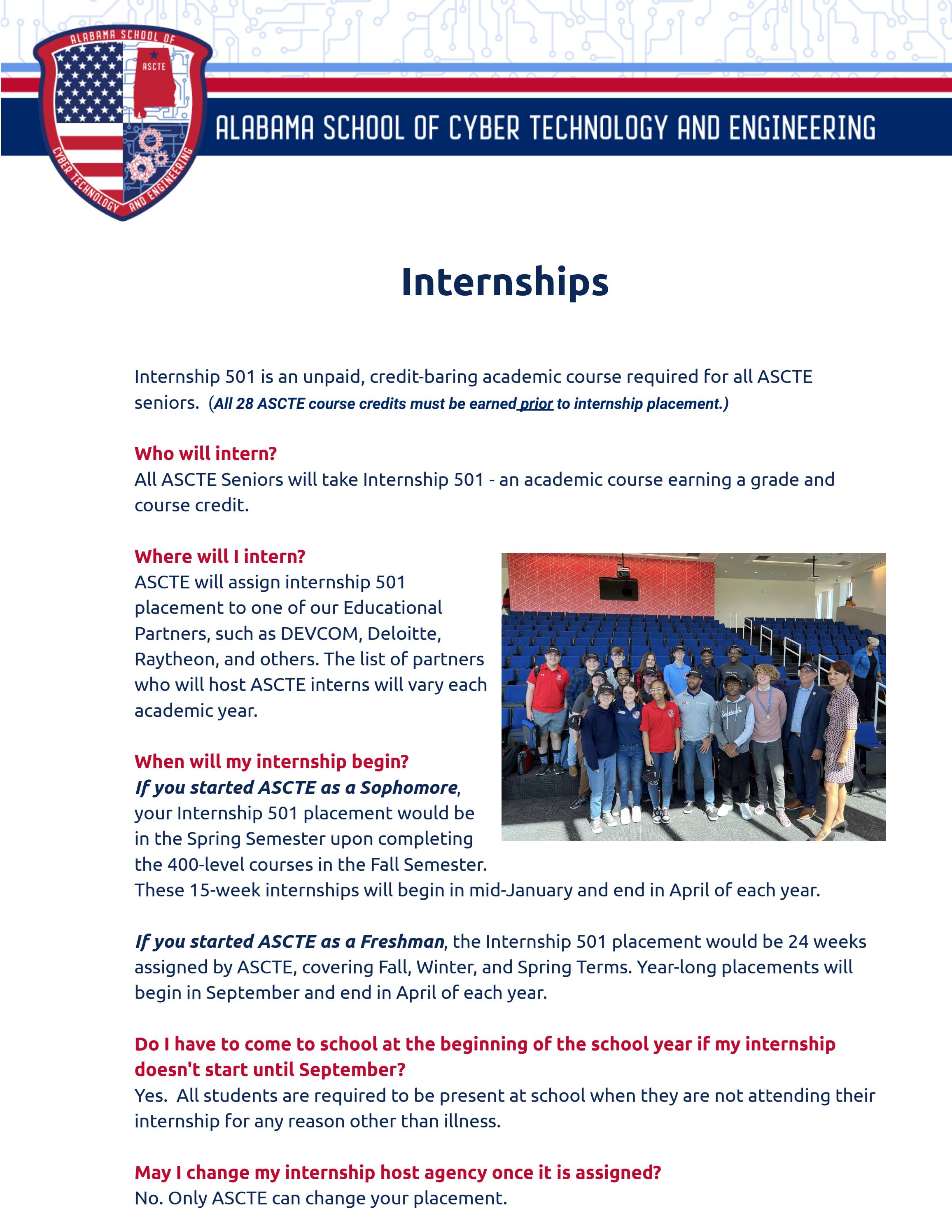 ASCTE Internship/Mentorship FAQ by Alabama School of Cyber Technology ...