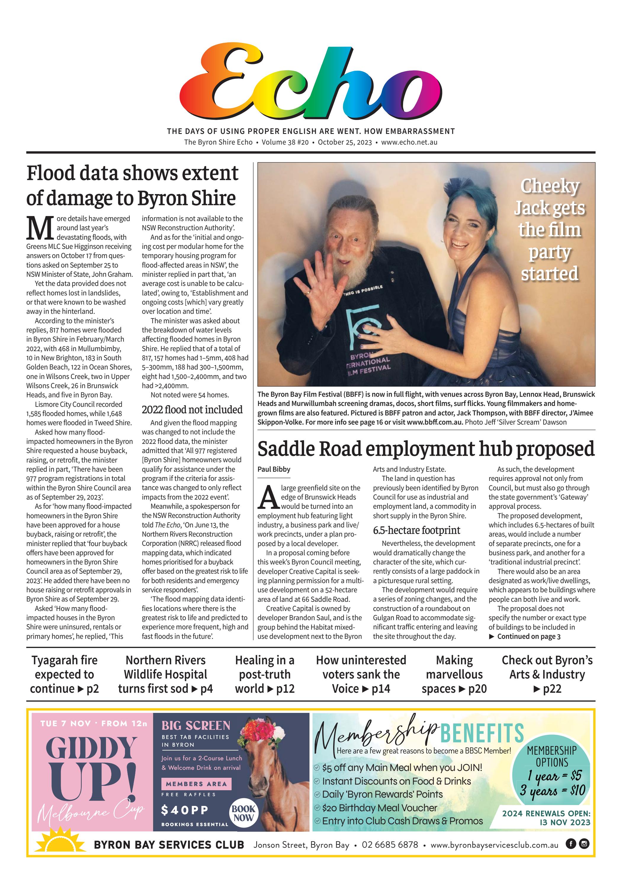 The Byron Shire Echo – Issue 38.20 – October 25, 2023 by Echo ...