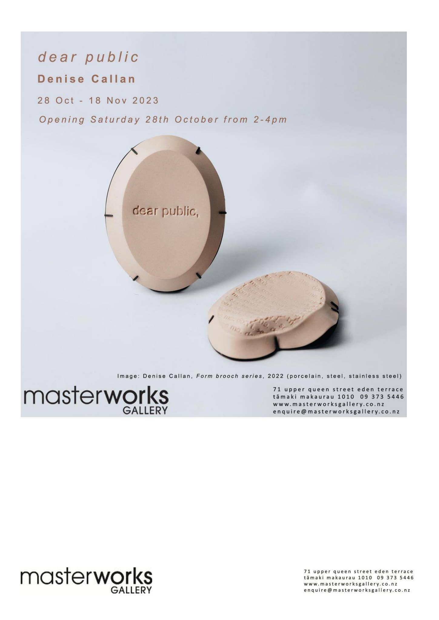 'Dear Public' - Denise Callan 2023 e-catalogue by Masterworks Gallery ...