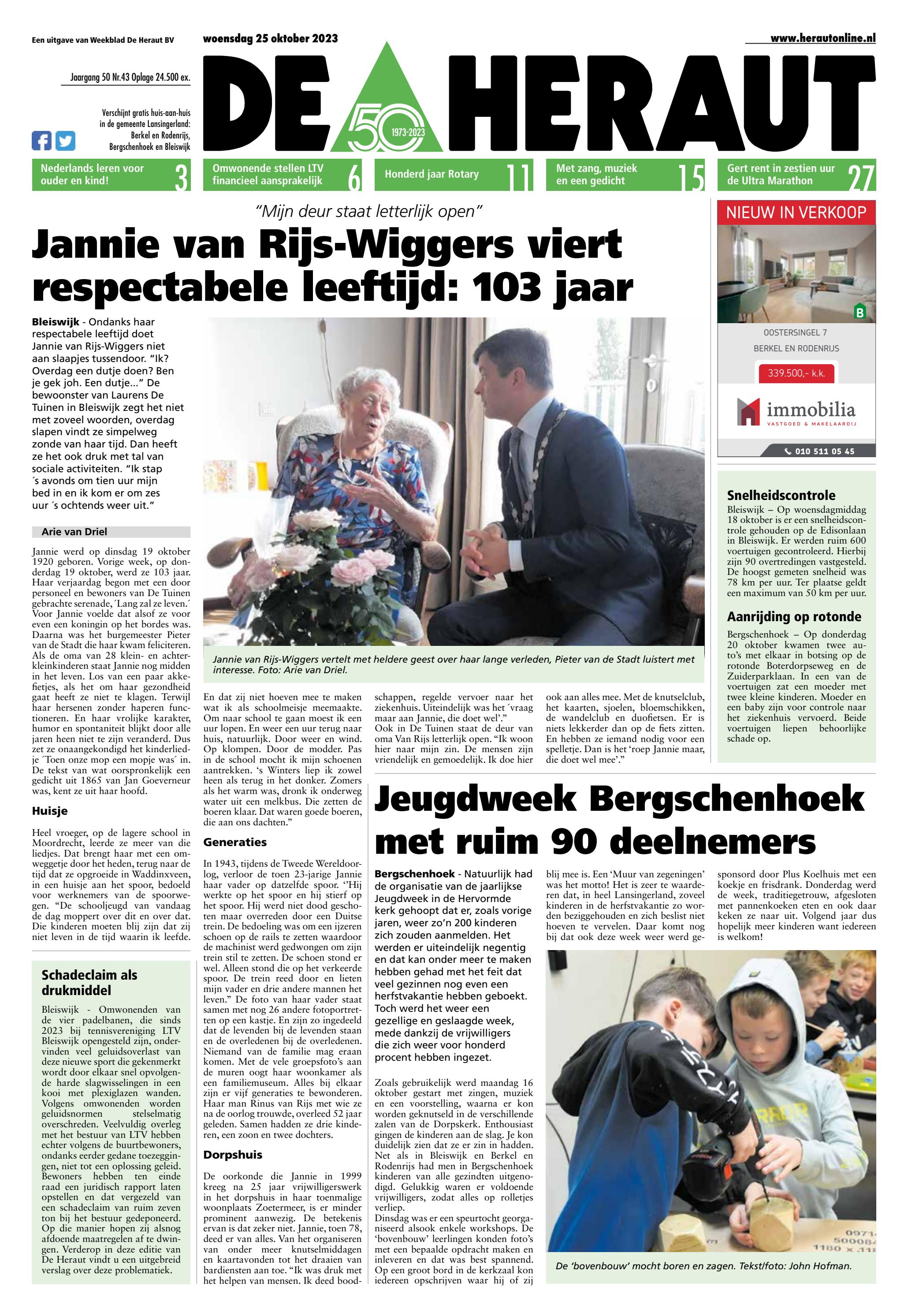 De Heraut week 43 2023 by Nieuwsblad De Heraut - Issuu