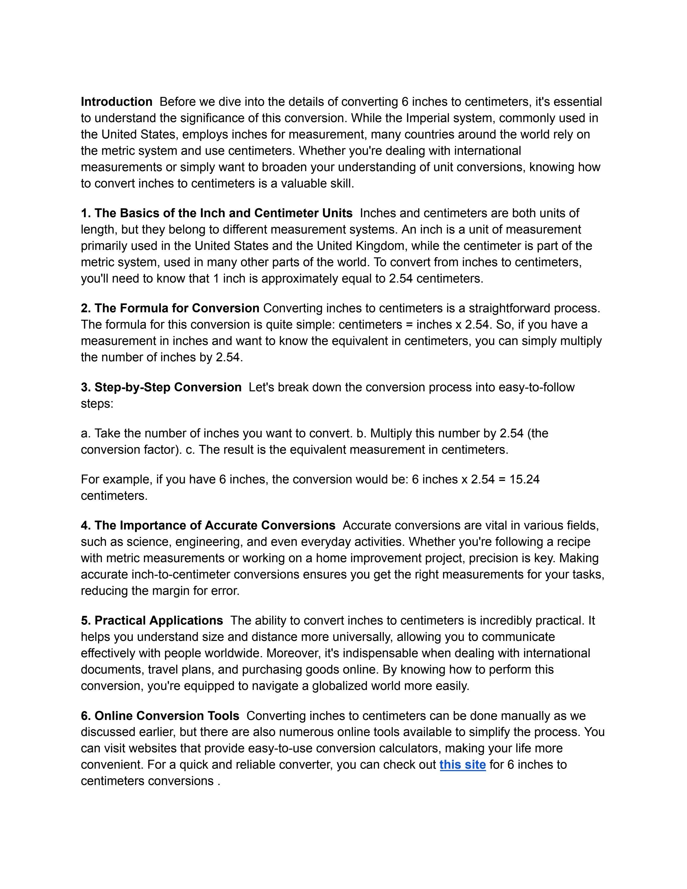 How To Convert 6 Inches To Centimeters By Whlifelearn Issuu