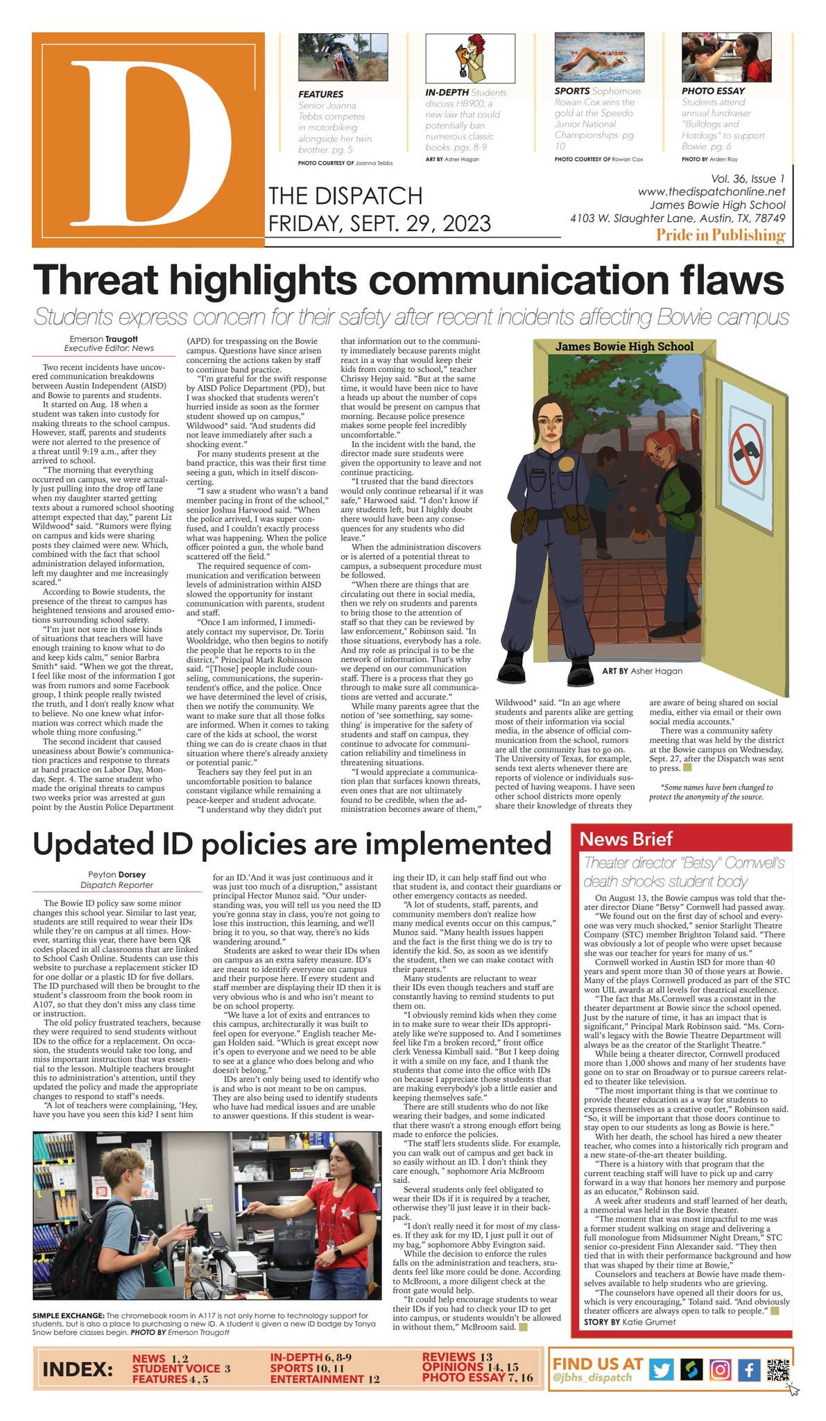 The Dispatch, Vol. 36, Issue #1, 9/29/23 by The Dispatch - Issuu