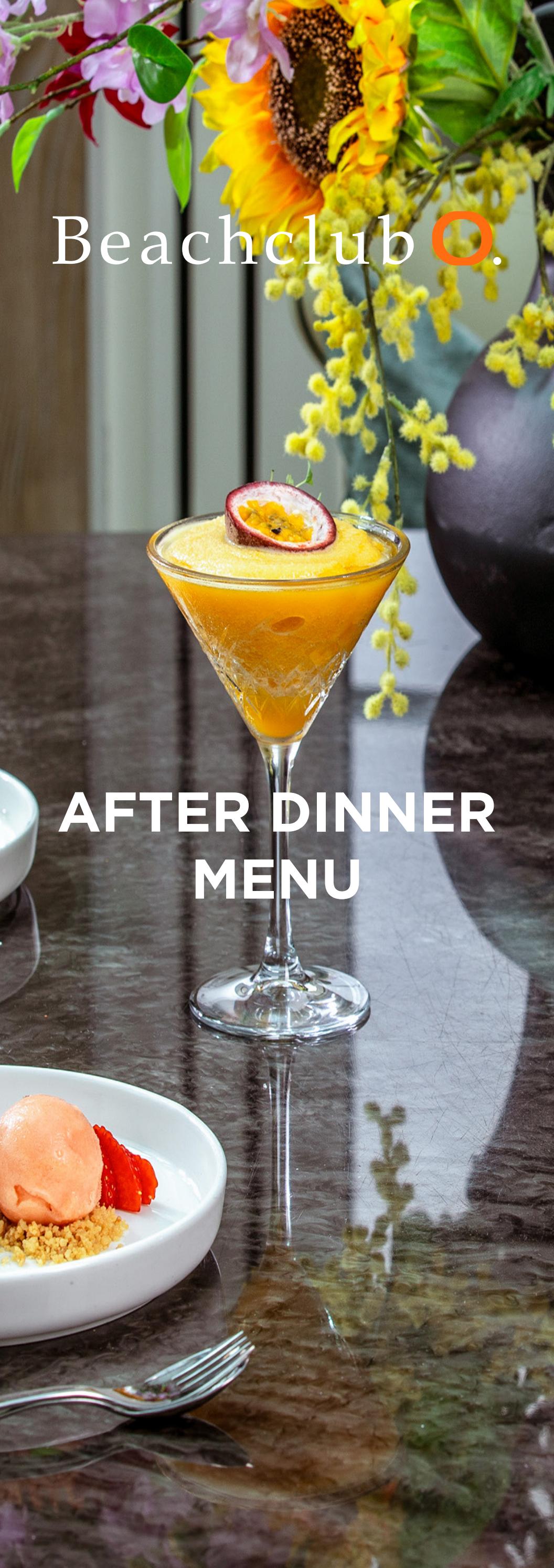 Beachclub O. - After Dinner Menu by Hotel van Oranje - Issuu