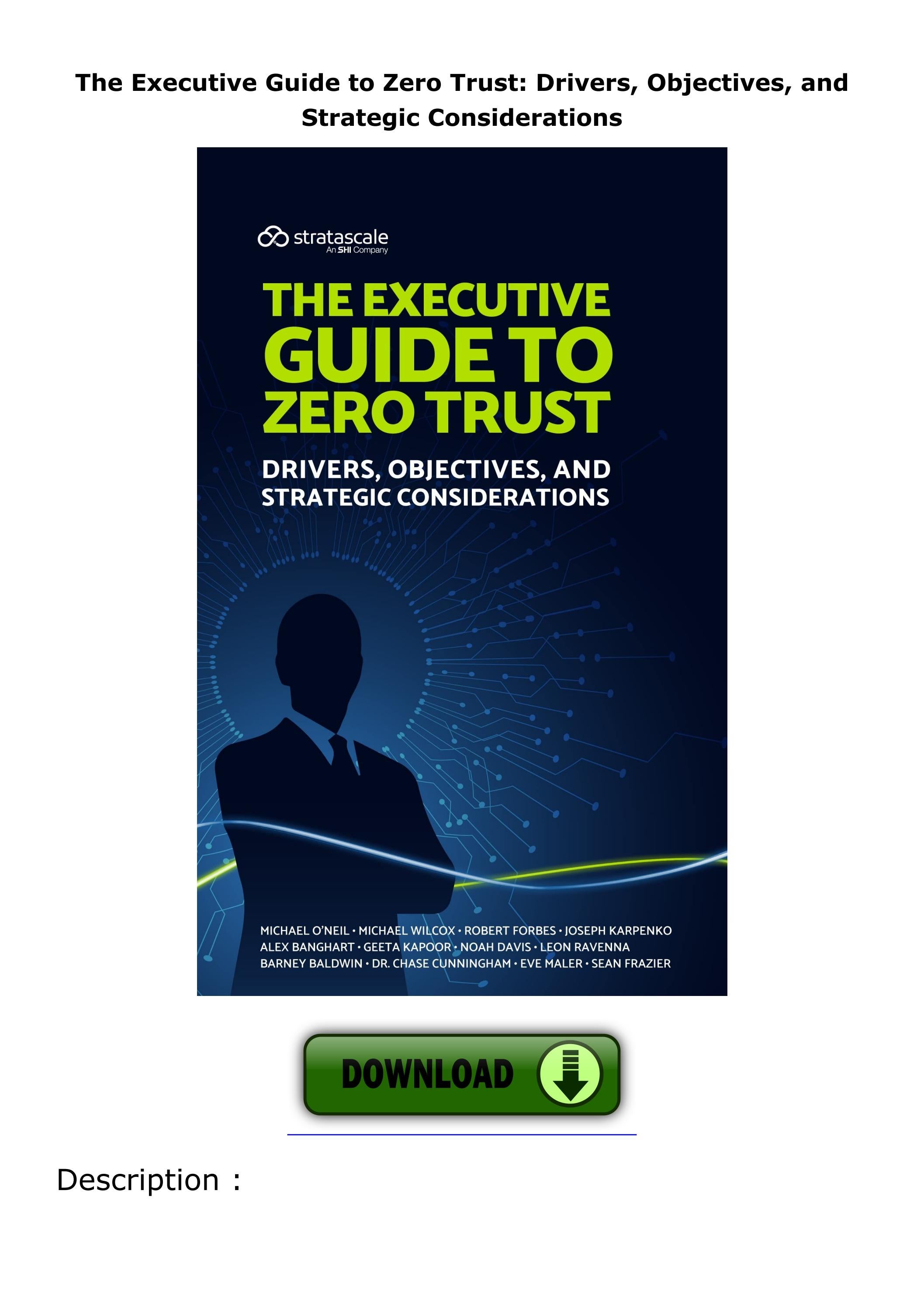$PDF$/READ/DOWNLOAD The Executive Guide to Zero Trust: Drivers ...