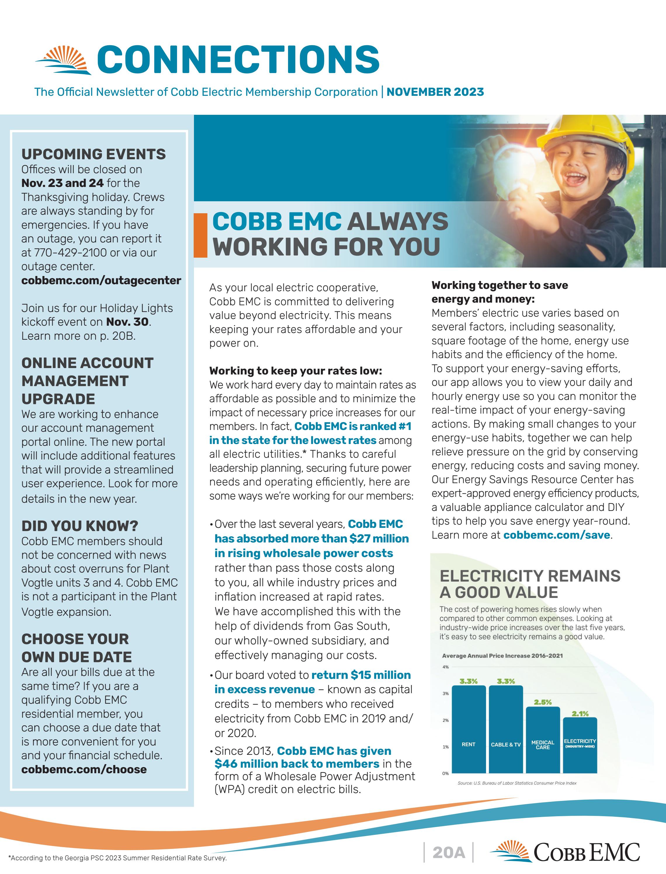 November 2023 Connections Newsletter by Cobb EMC - Issuu