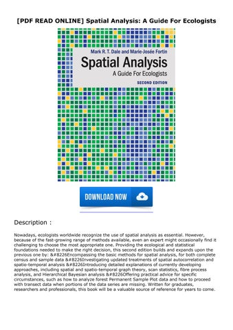 [PDF READ ONLINE] Spatial Analysis: A Guide For Ecologists by jessagallagheraser - Issuu