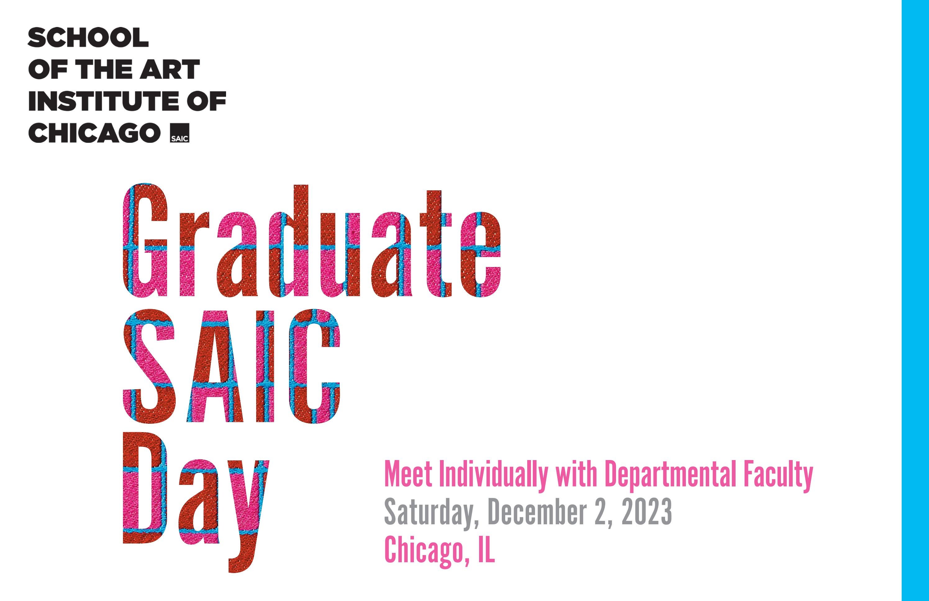 Graduate SAIC Day Chicago 2023 by School of the Art Institute of ...