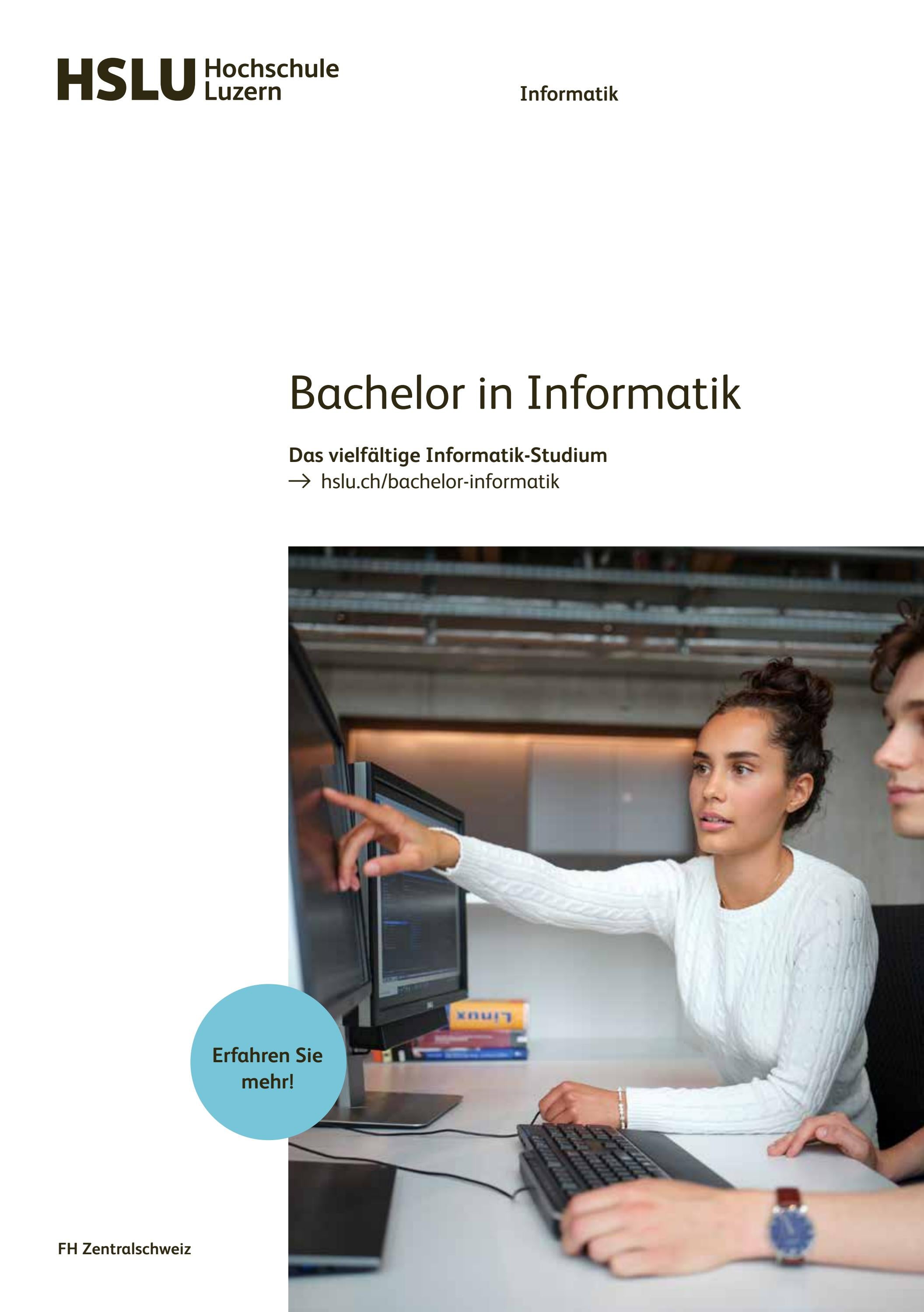 Flyer Informatik by Hochschule Luzern - Issuu