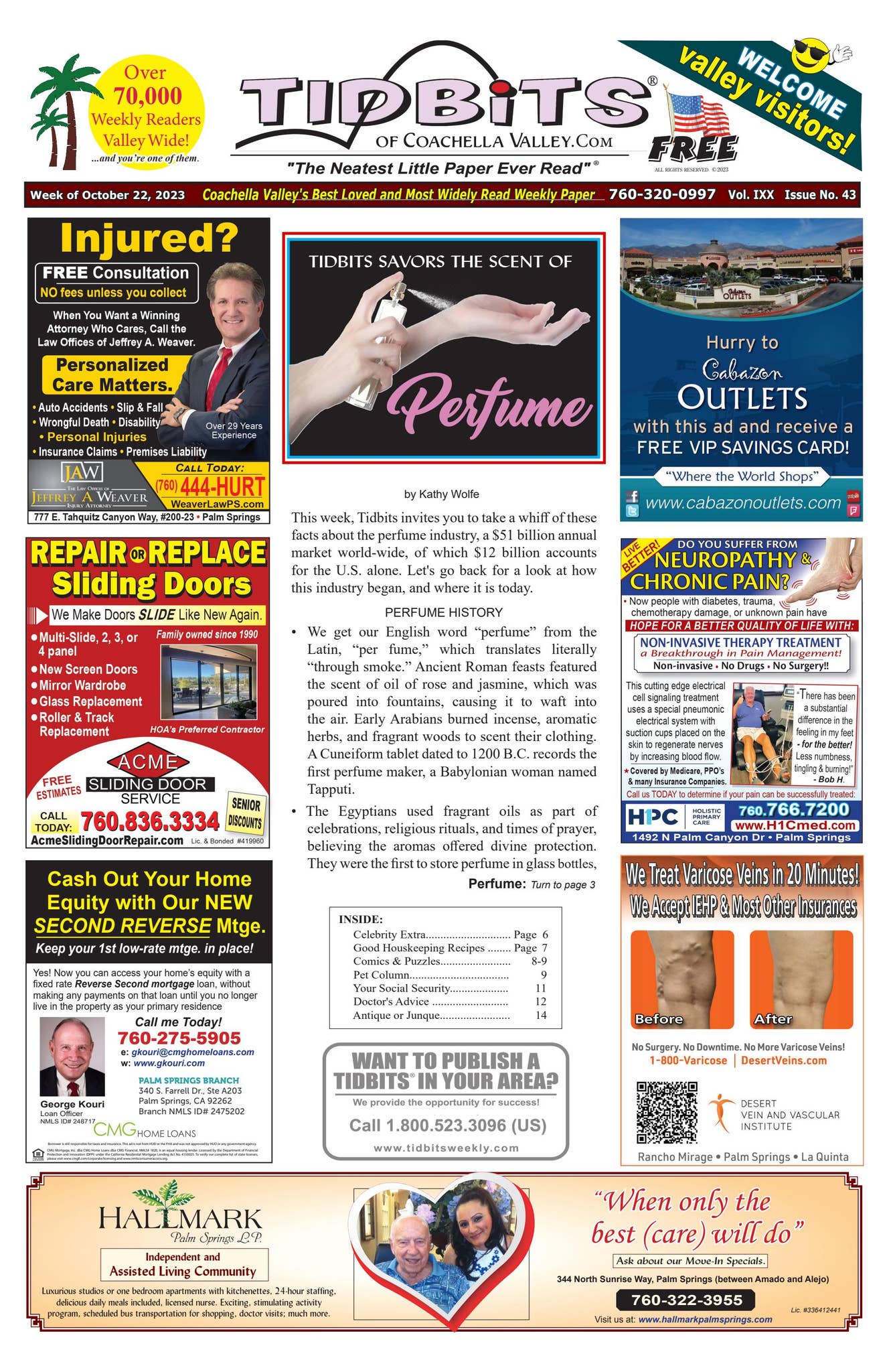 Vol. 19: #43 • Perfume •(10-22-2023) Tidbits of Coachella Valley by ...