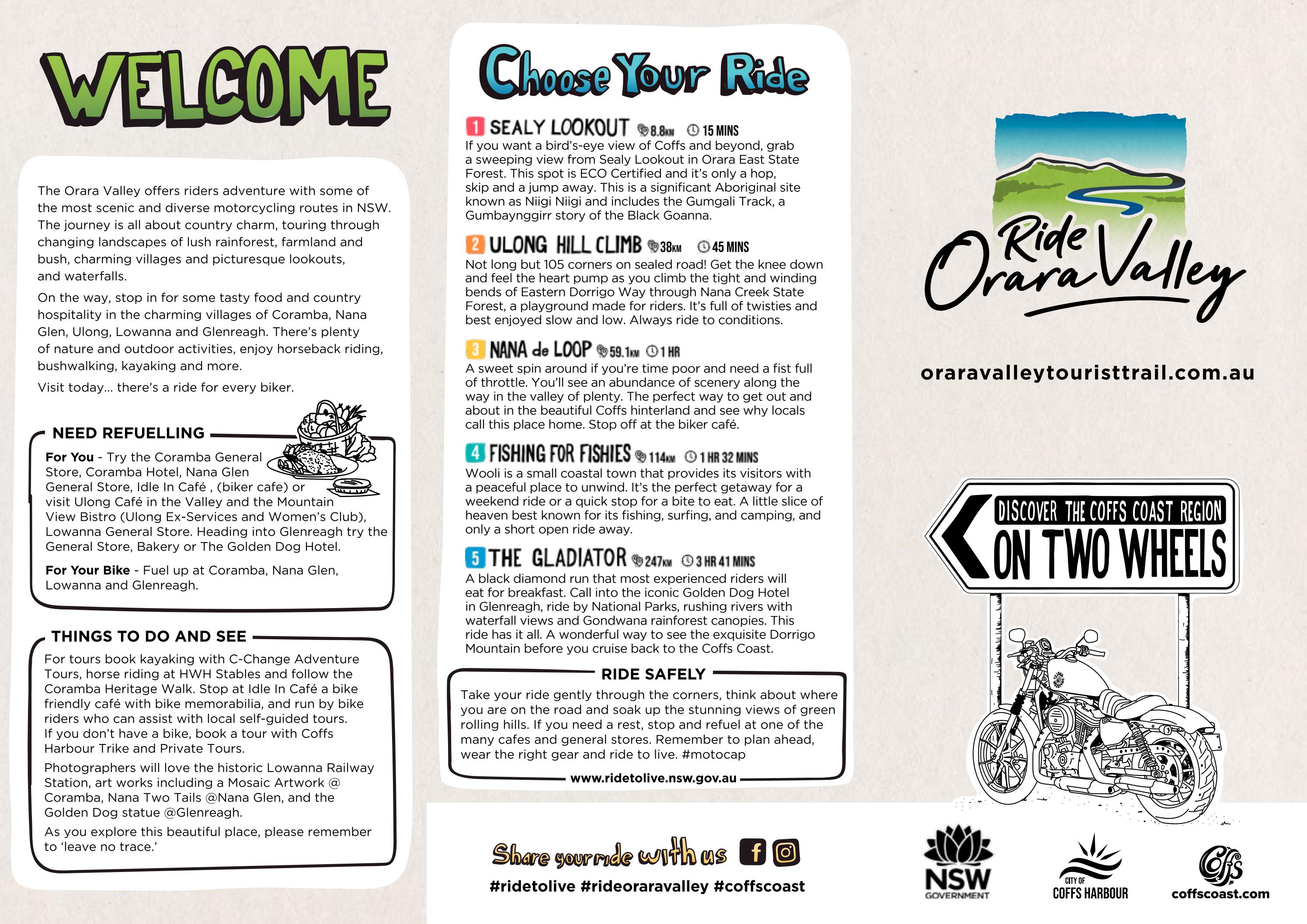 Ride Orara Valley Brochure by cityofcoffsharbour - Issuu