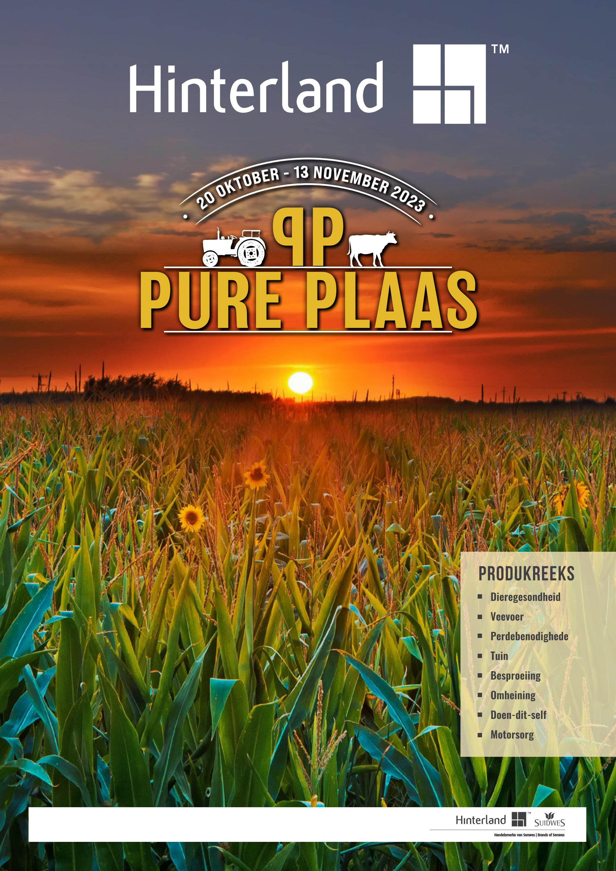 Hinterland Pure Plaas Promosie 2023 by senweslimited - Issuu