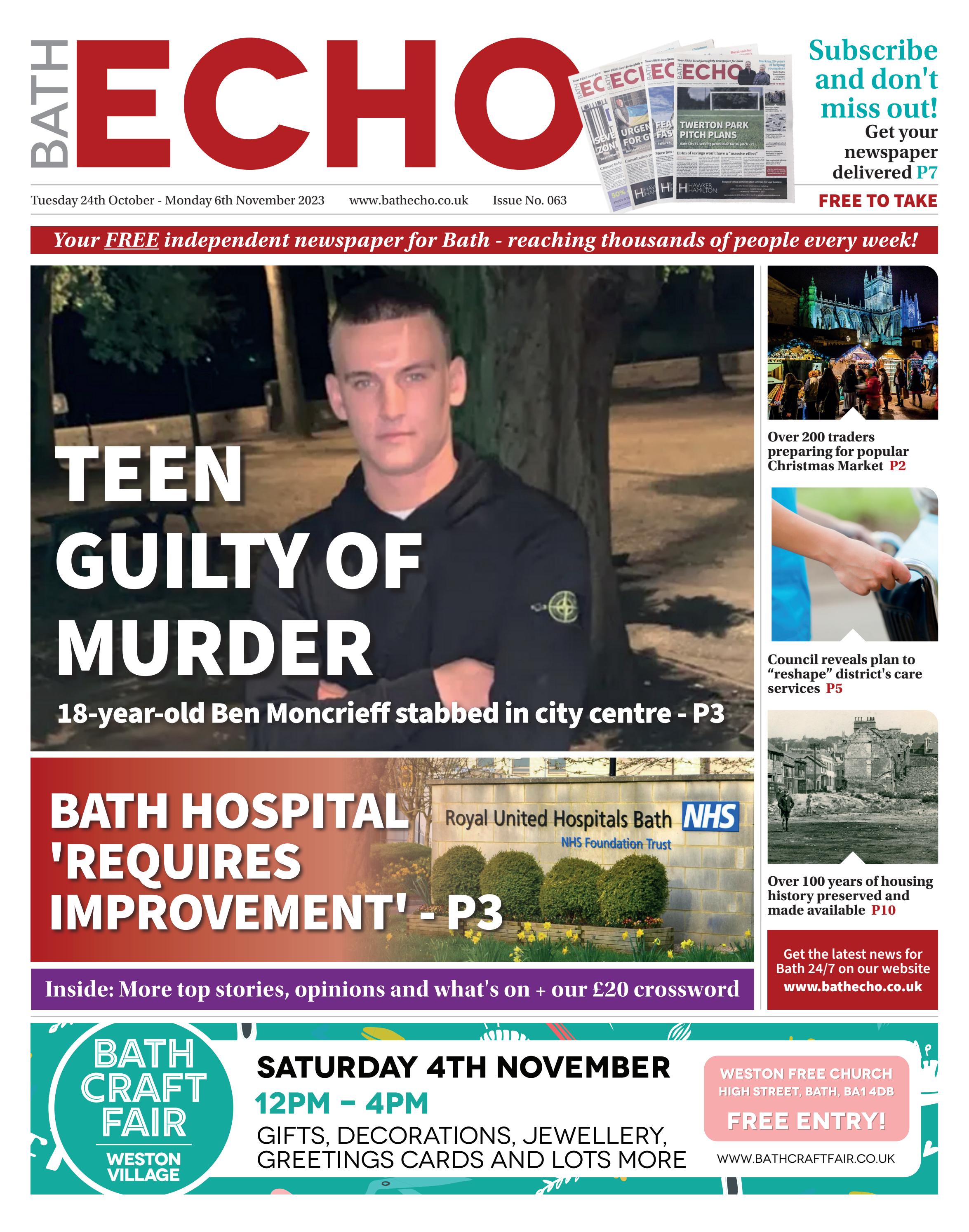 Bath Echo - Issue 063 - 24/10/2023 by Media Bath - Issuu
