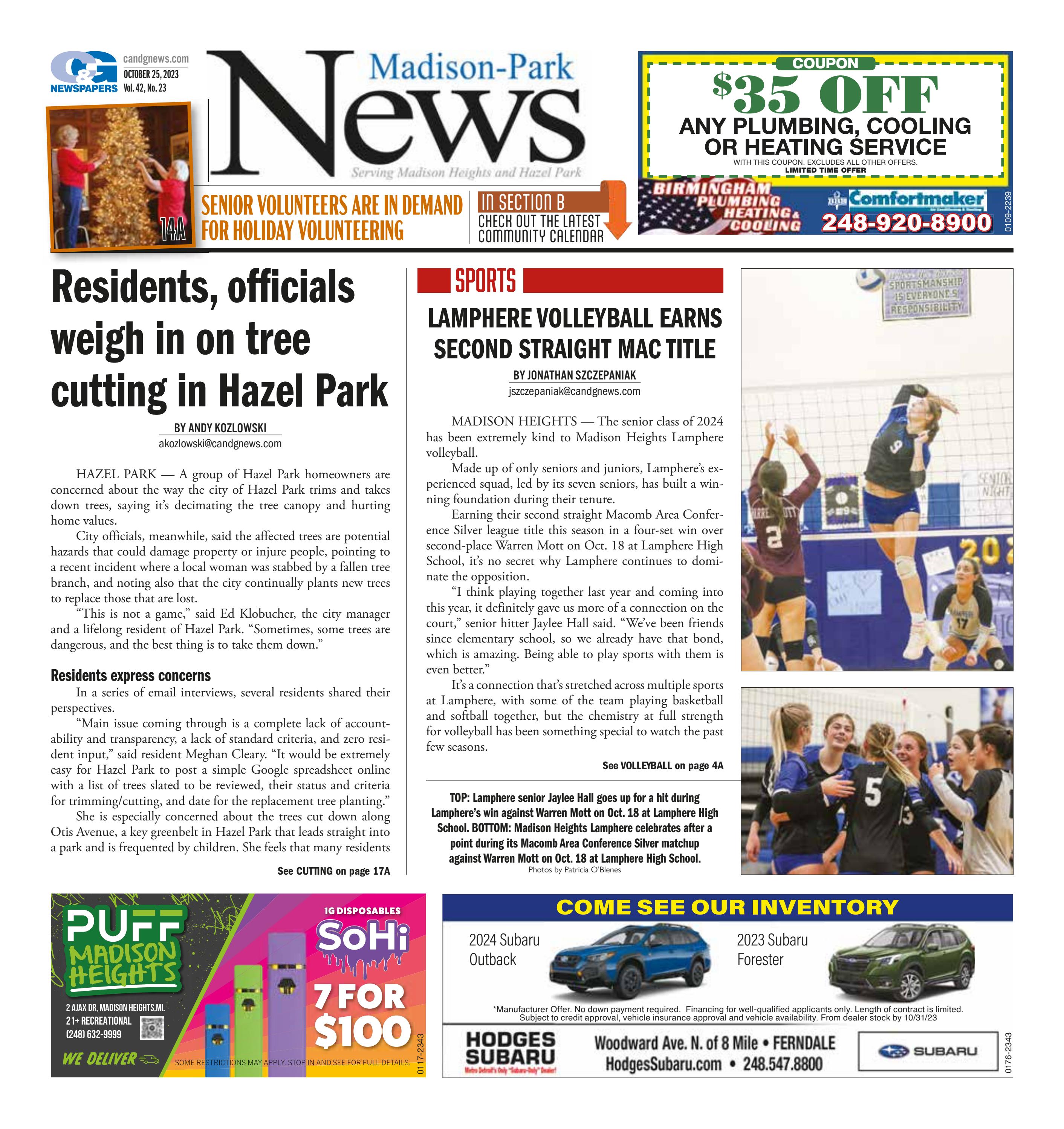 10/25/23 Madison-Park News by C & G Newspapers - Issuu