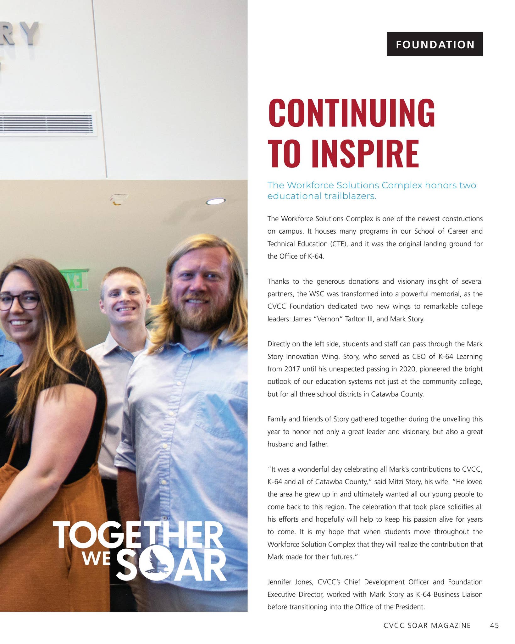 CVCC SOAR Magazine Volume 2 Issue 1 - Fall 2023 by CatawbaValleyCC - Issuu