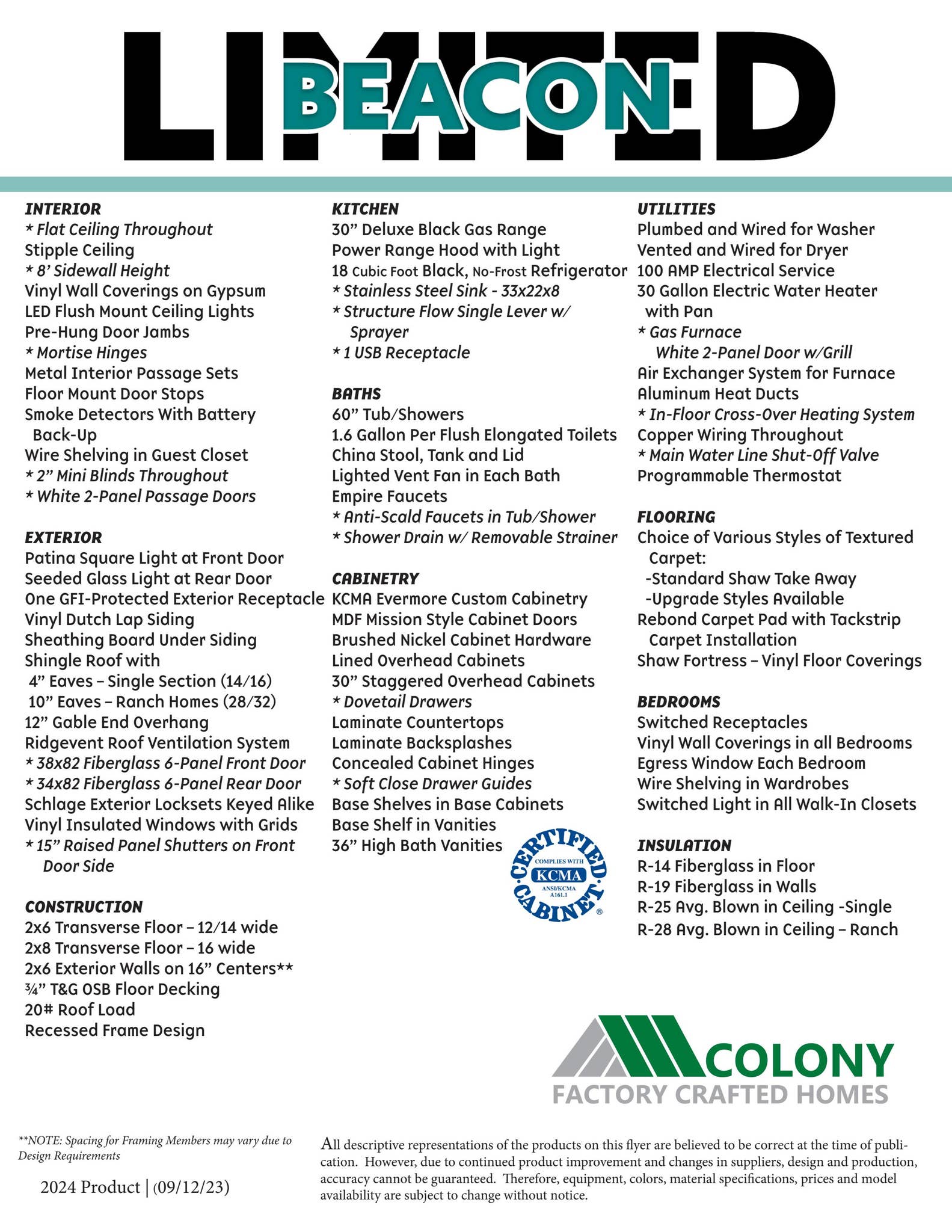 Colony Factory Crafted Homes | Beacon Limited 2024 by Commodore Homes ...