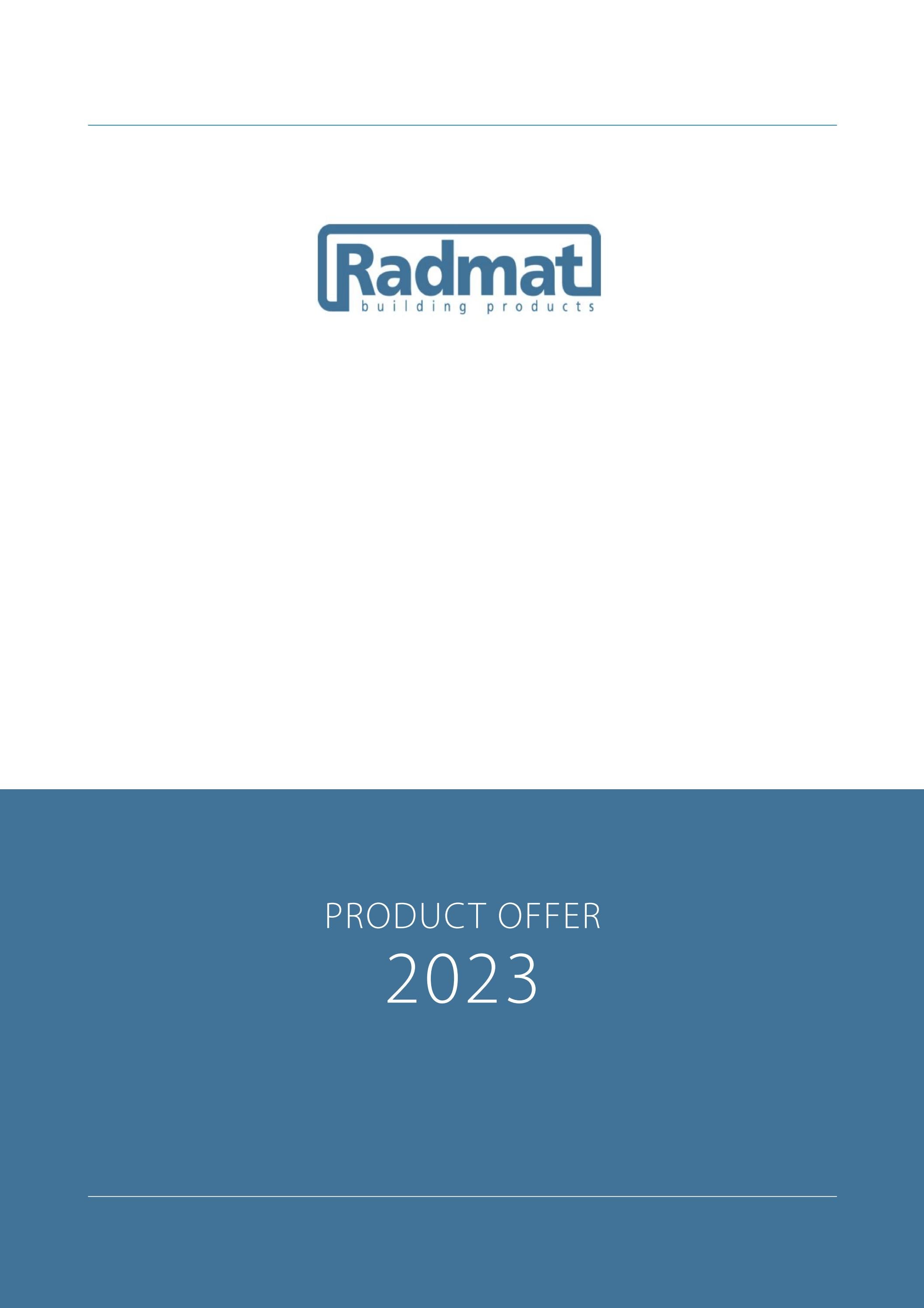 Radmat Product Range 2023 by rbcmarketing - Issuu