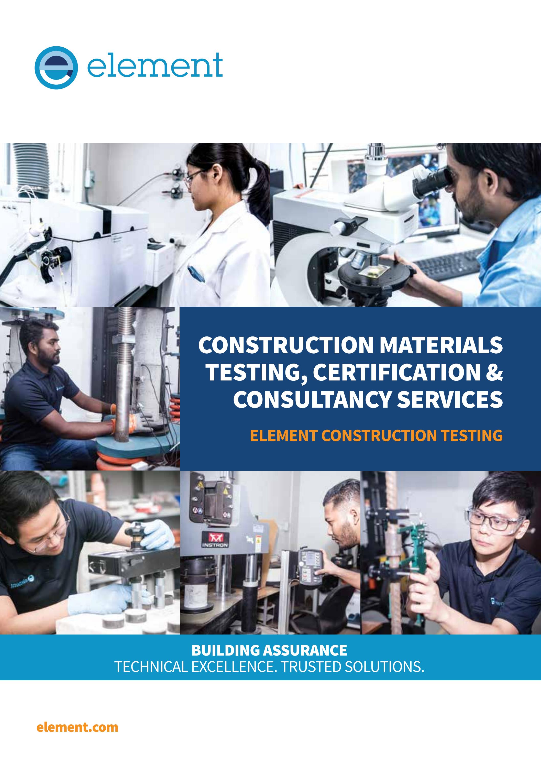 Brochure - Element Construction Testing by BM TRADA, Element and ...