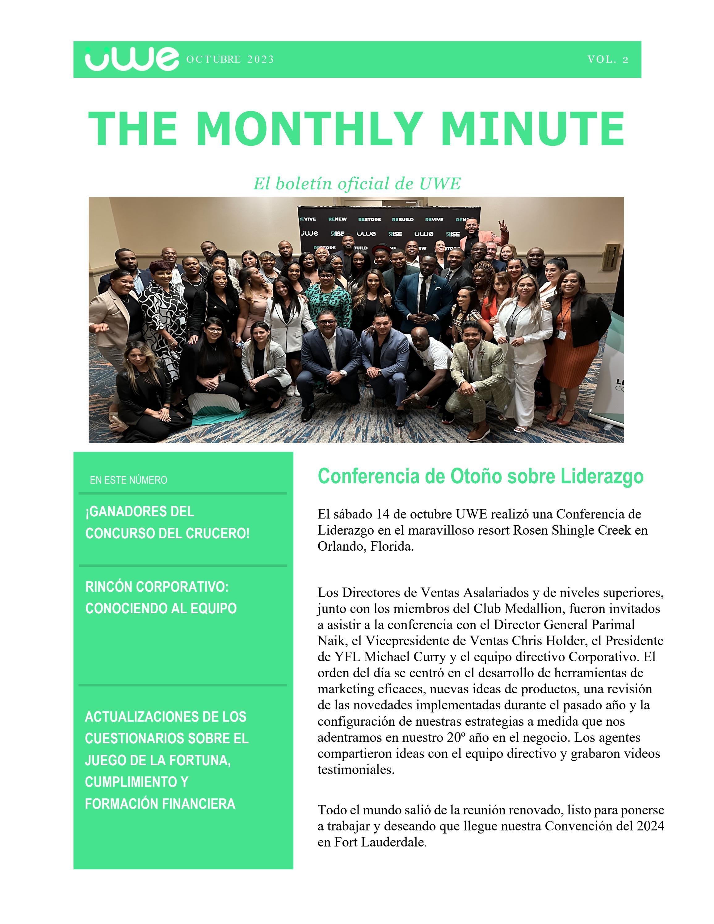 Boletín mensual de United Wealth Education - Octubre de 2023, Vol. 2 ...