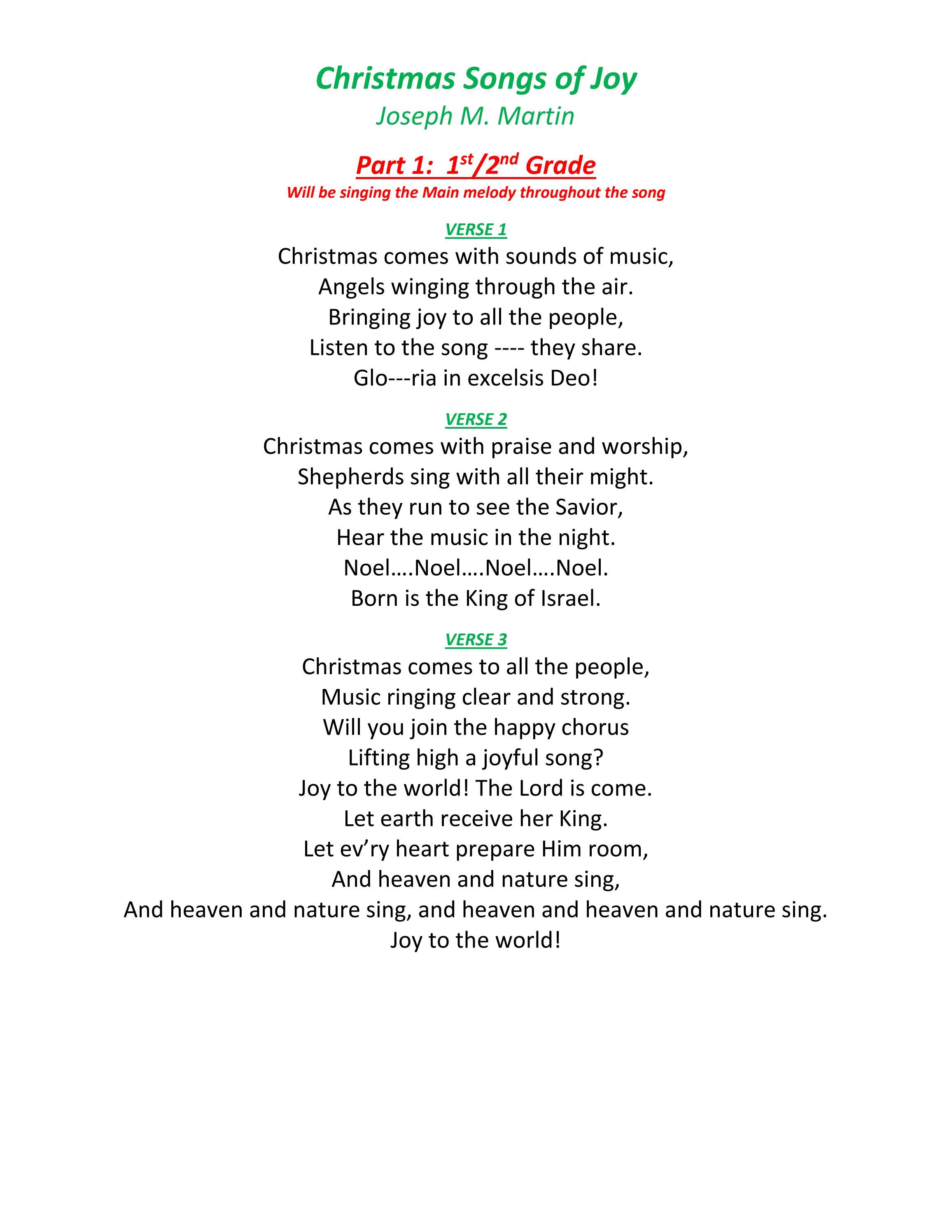 Christmas Songs of Joy by St. Luke's UMC - Issuu