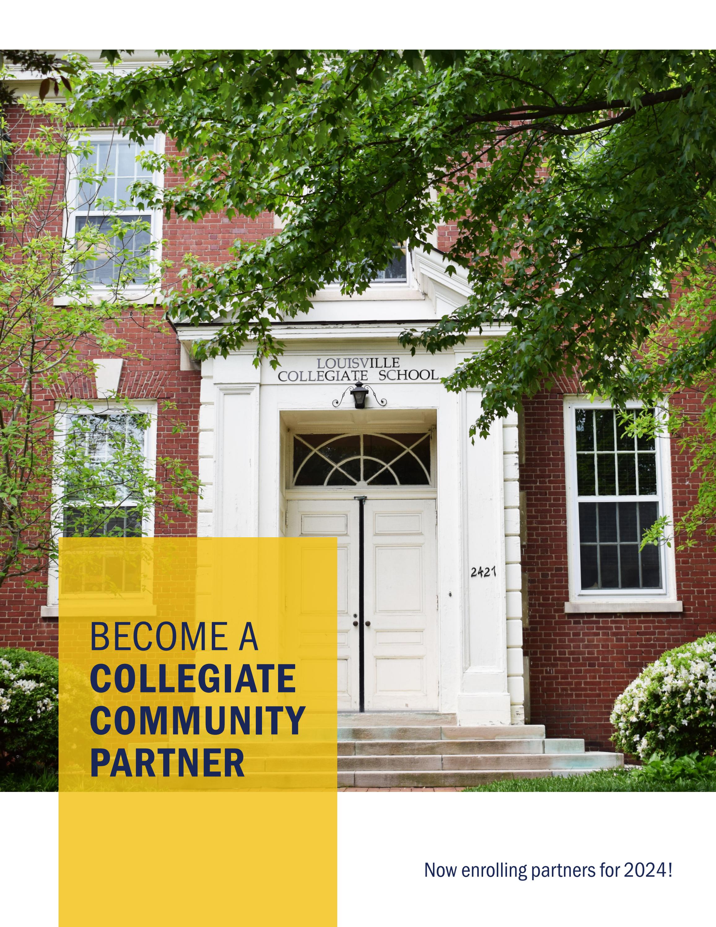 Collegiate Community Partner Program by Louisville Collegiate School - Issuu