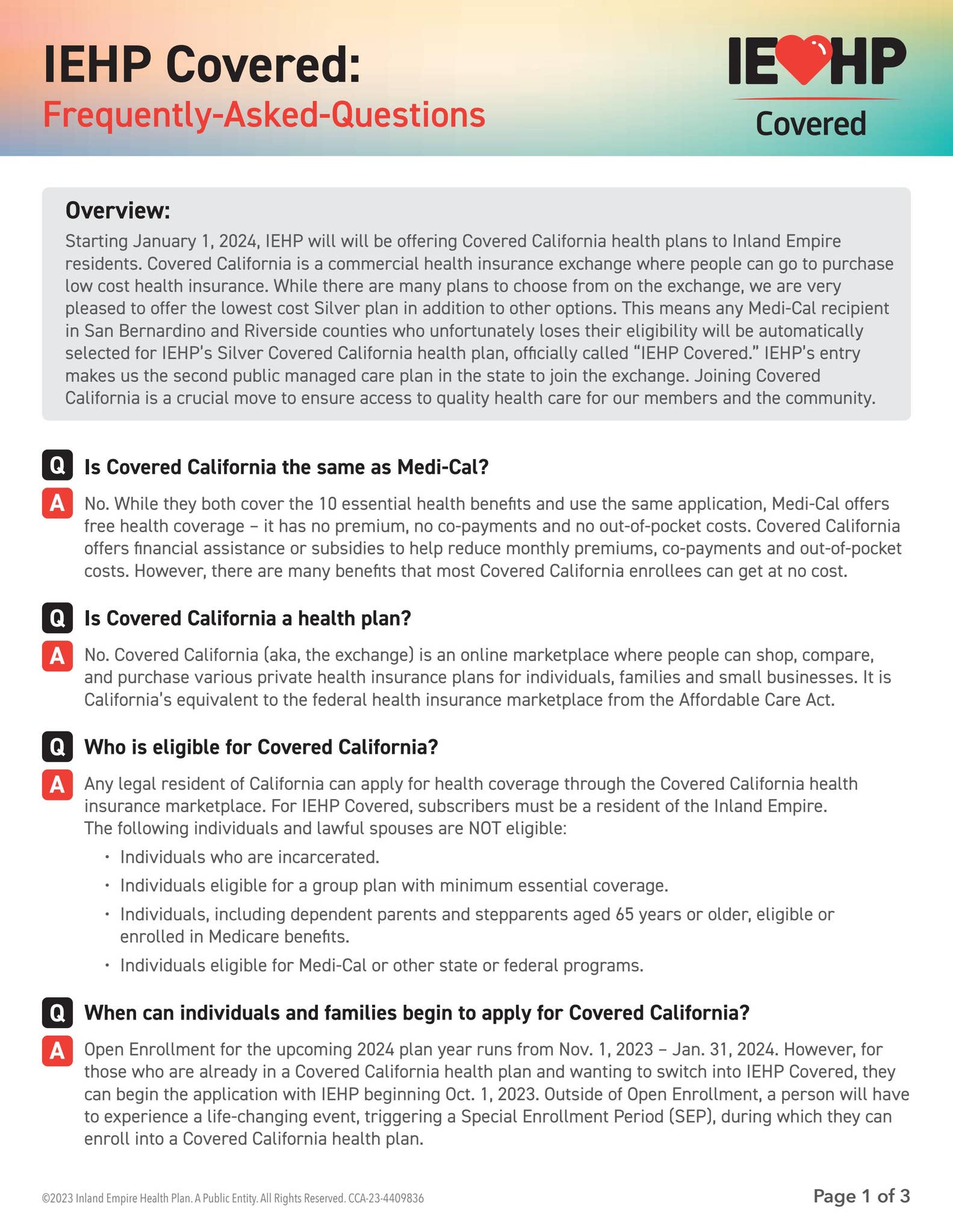 IEHP Covered FAQ by iehp - Issuu