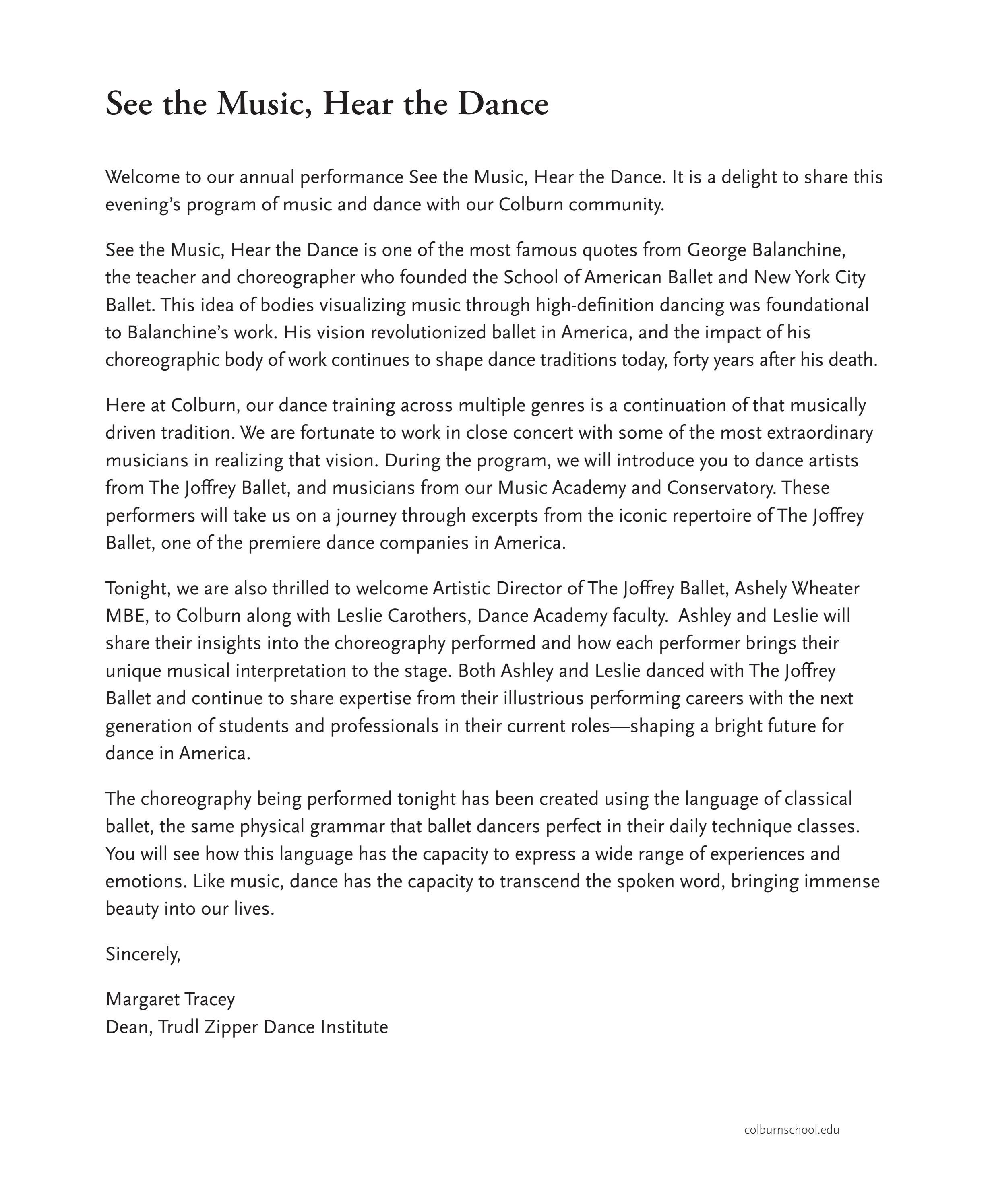 See the Music Hear the Dance by colburncom - Issuu