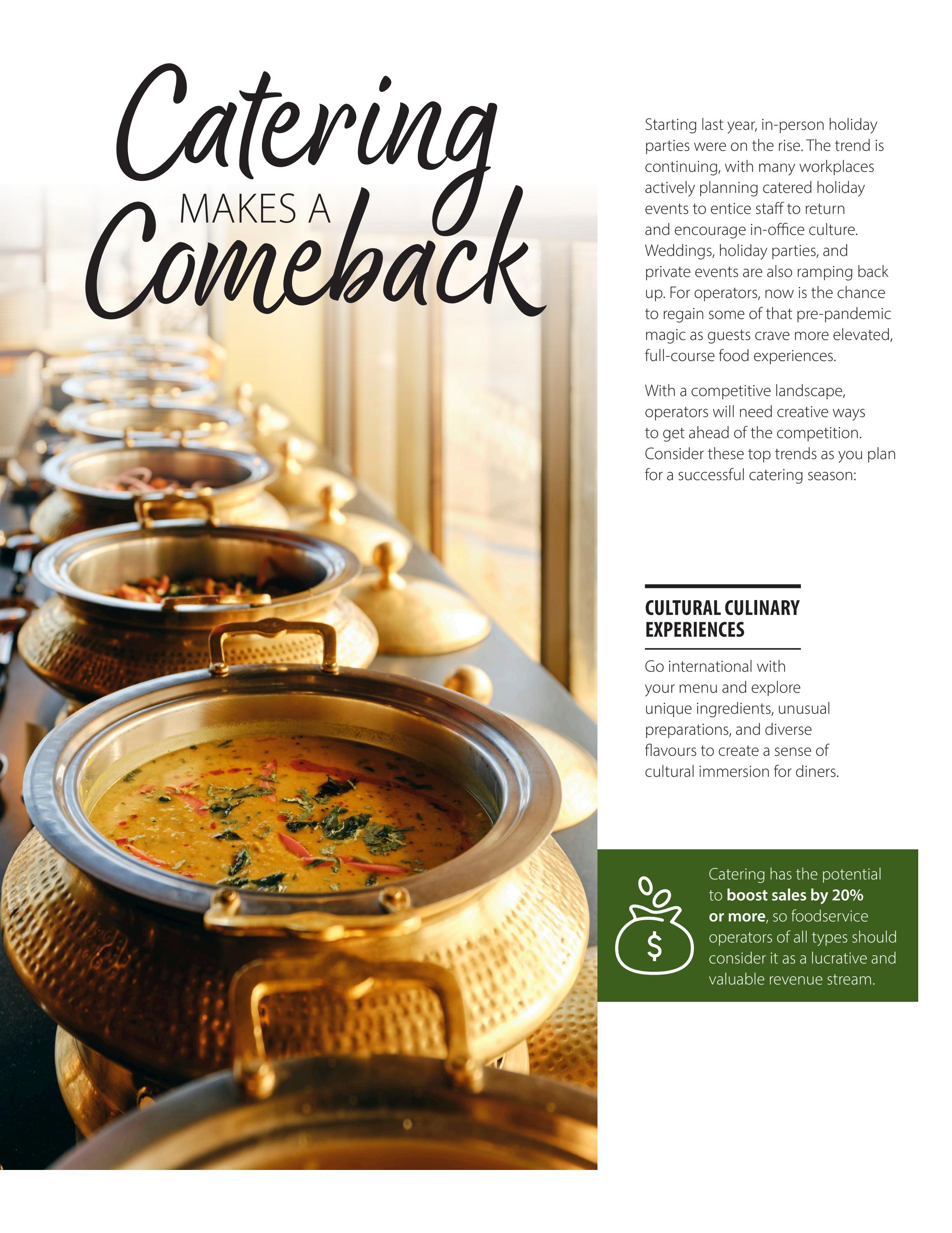 Catering Makes a Comeback - Sysco Foodie Magazine by Sysco Canada - Issuu