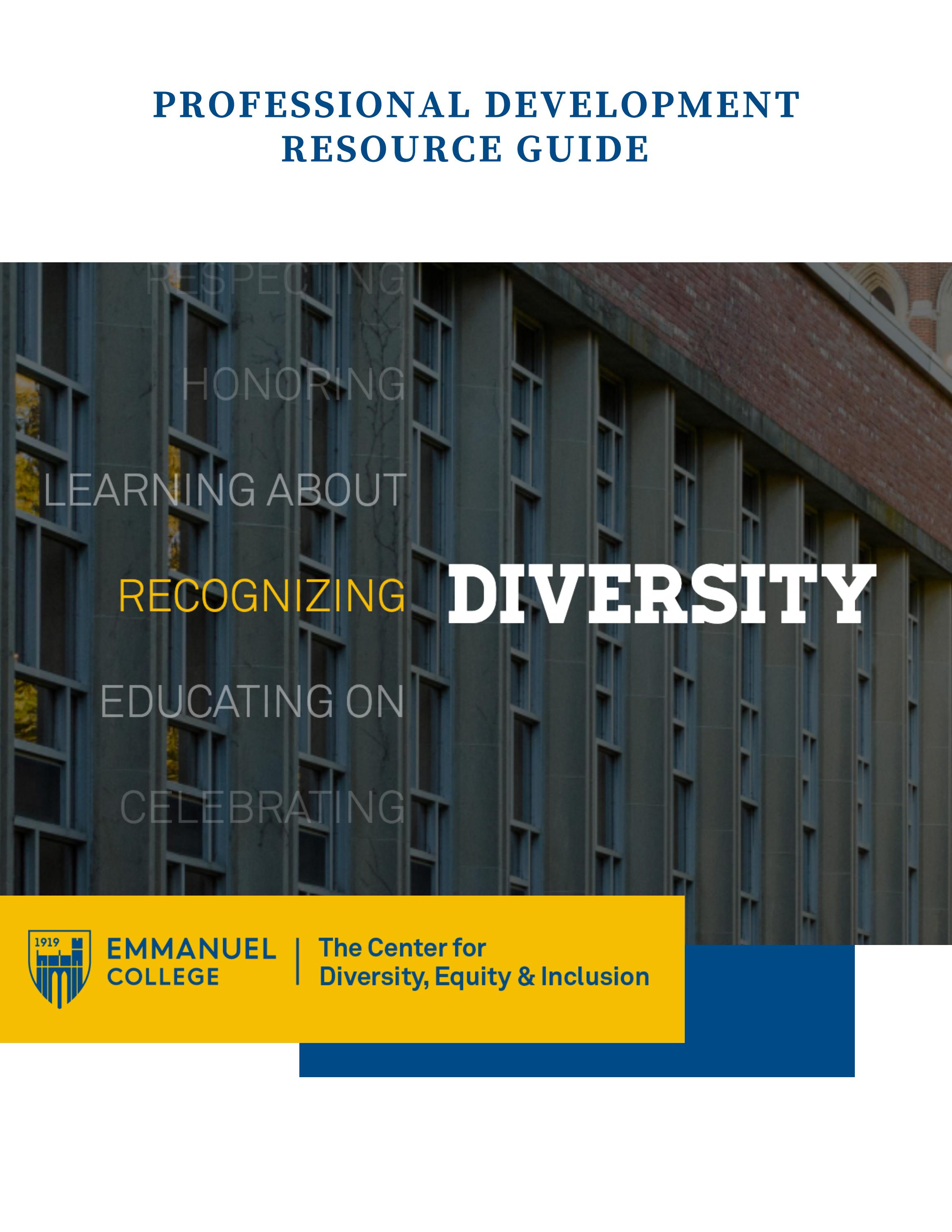 Professional Development Resource Guide by Emmanuel College - Issuu