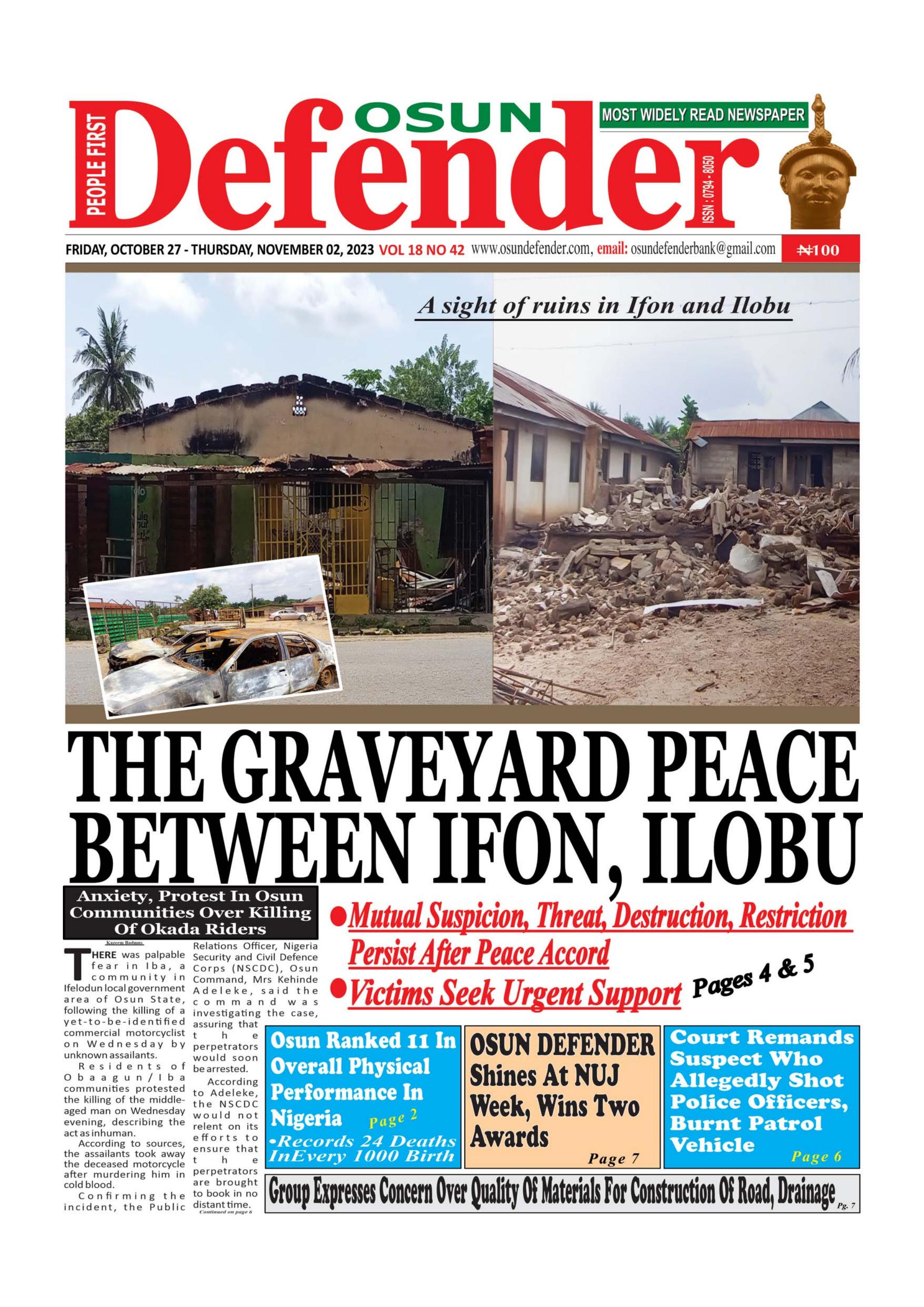 Osun Defender Online Version of October 27, 2023 by Osun Defender ...
