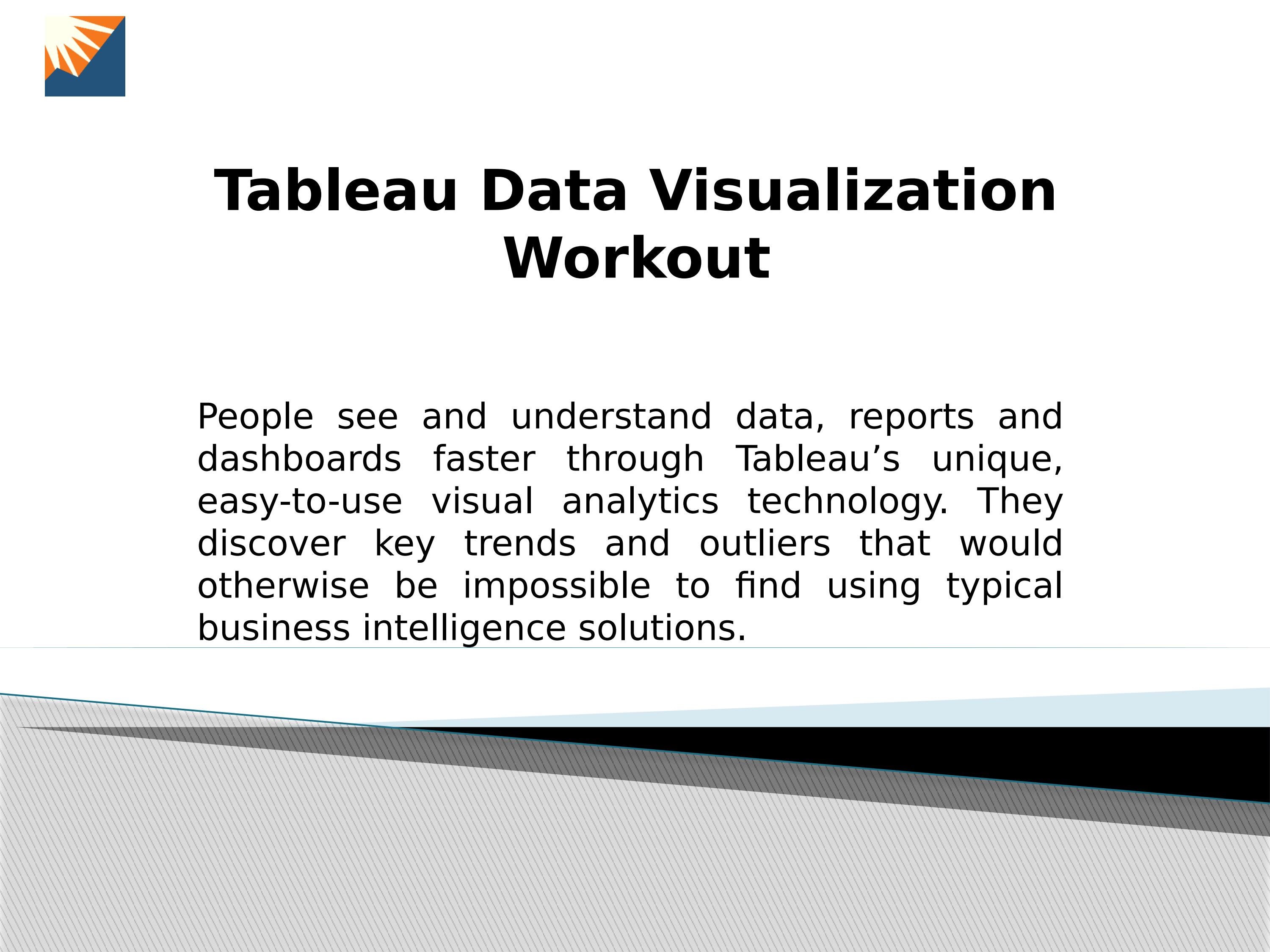 Tableau Data Visualization Workout by crgsolution - Issuu