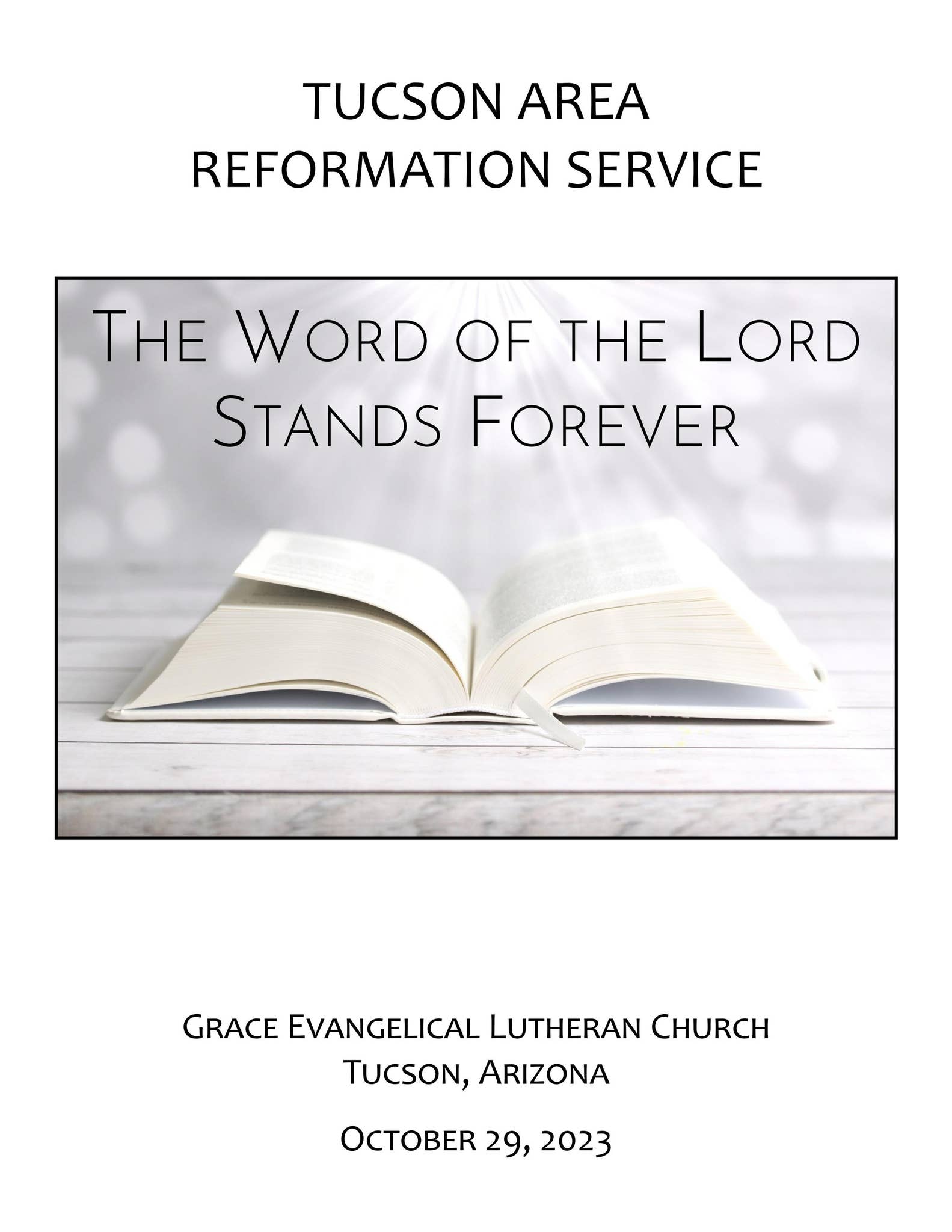 10-29-23 Tucson Area Reformation Service Worship Folder by ...