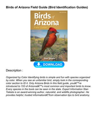 get [PDF] Download Birds of Arizona Field Guide (Bird Identification ...