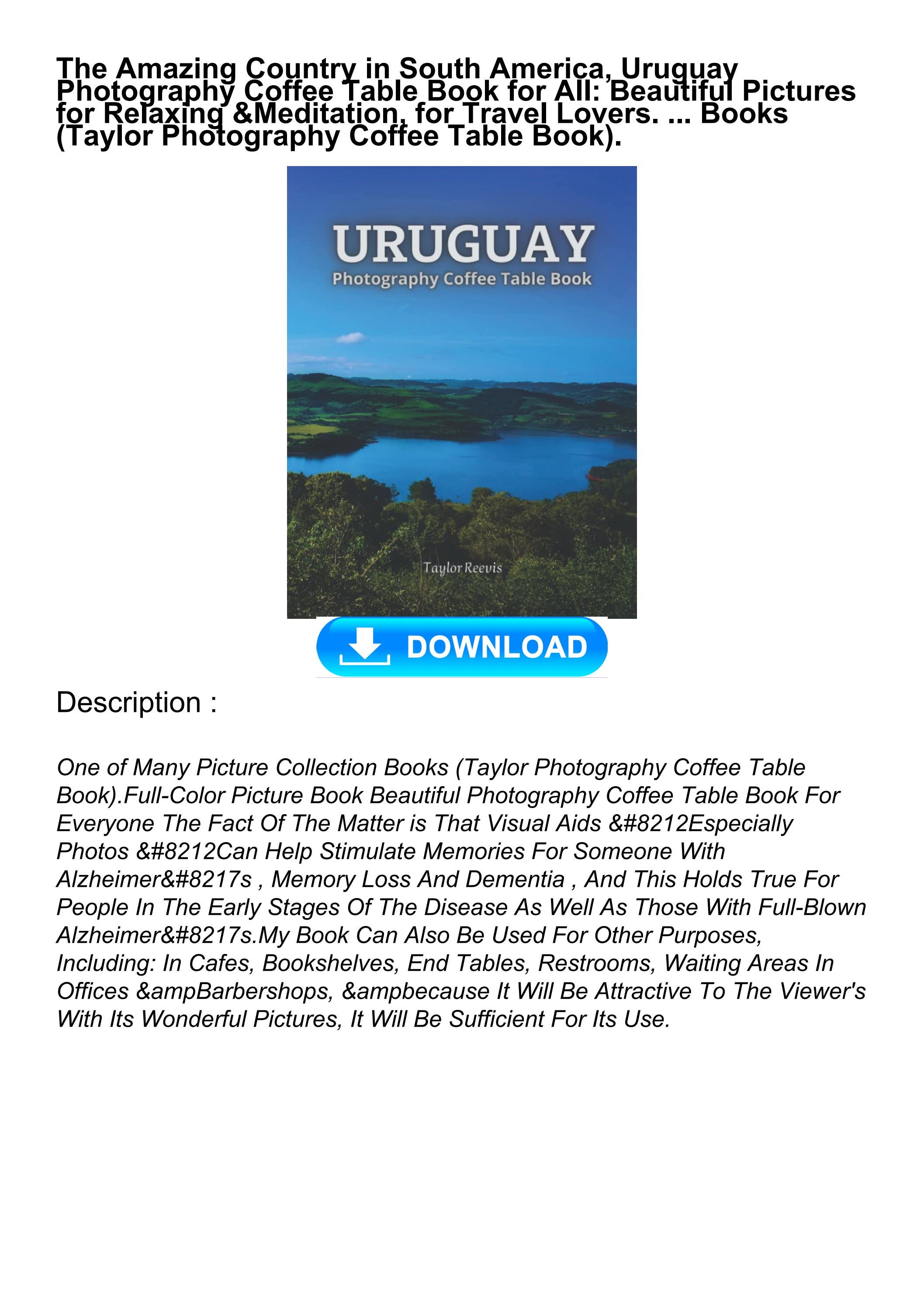 [PDF READ ONLINE] The Amazing Country in South America, Uruguay ...