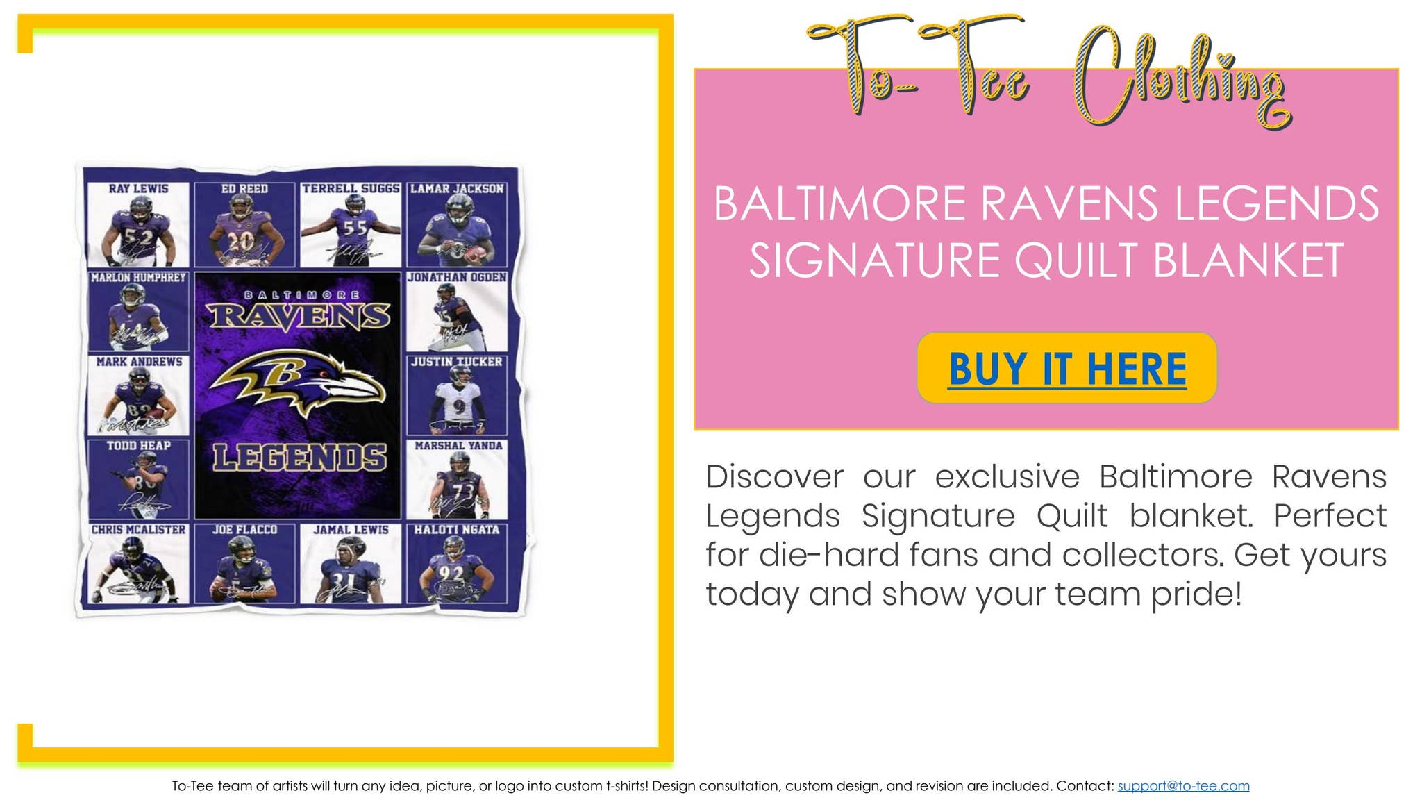 Baltimore Ravens Legends Signature Quilt blanket by judyley - Issuu
