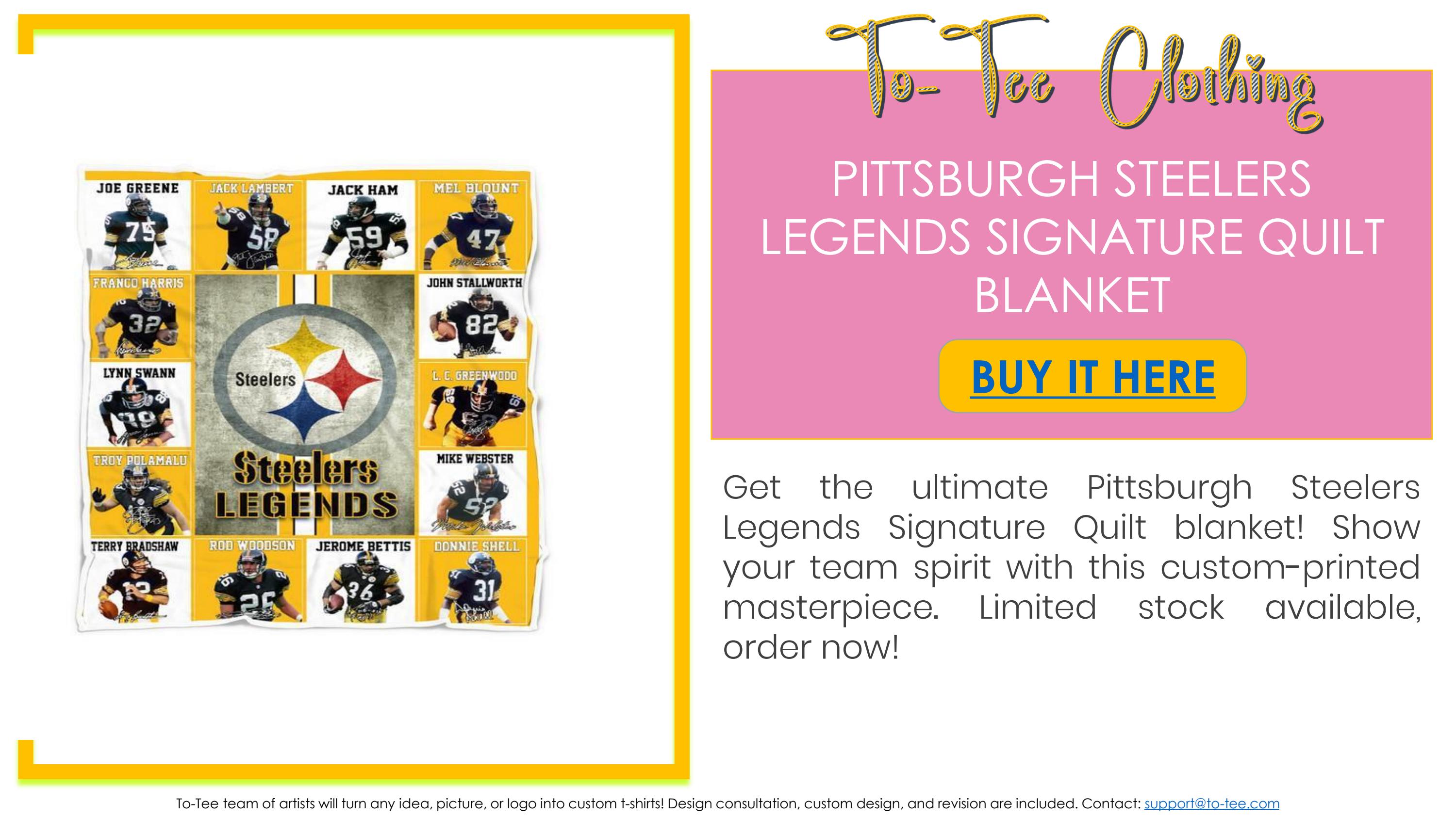 Pittsburgh Steelers Legends Signature Quilt blanket by judyley - Issuu