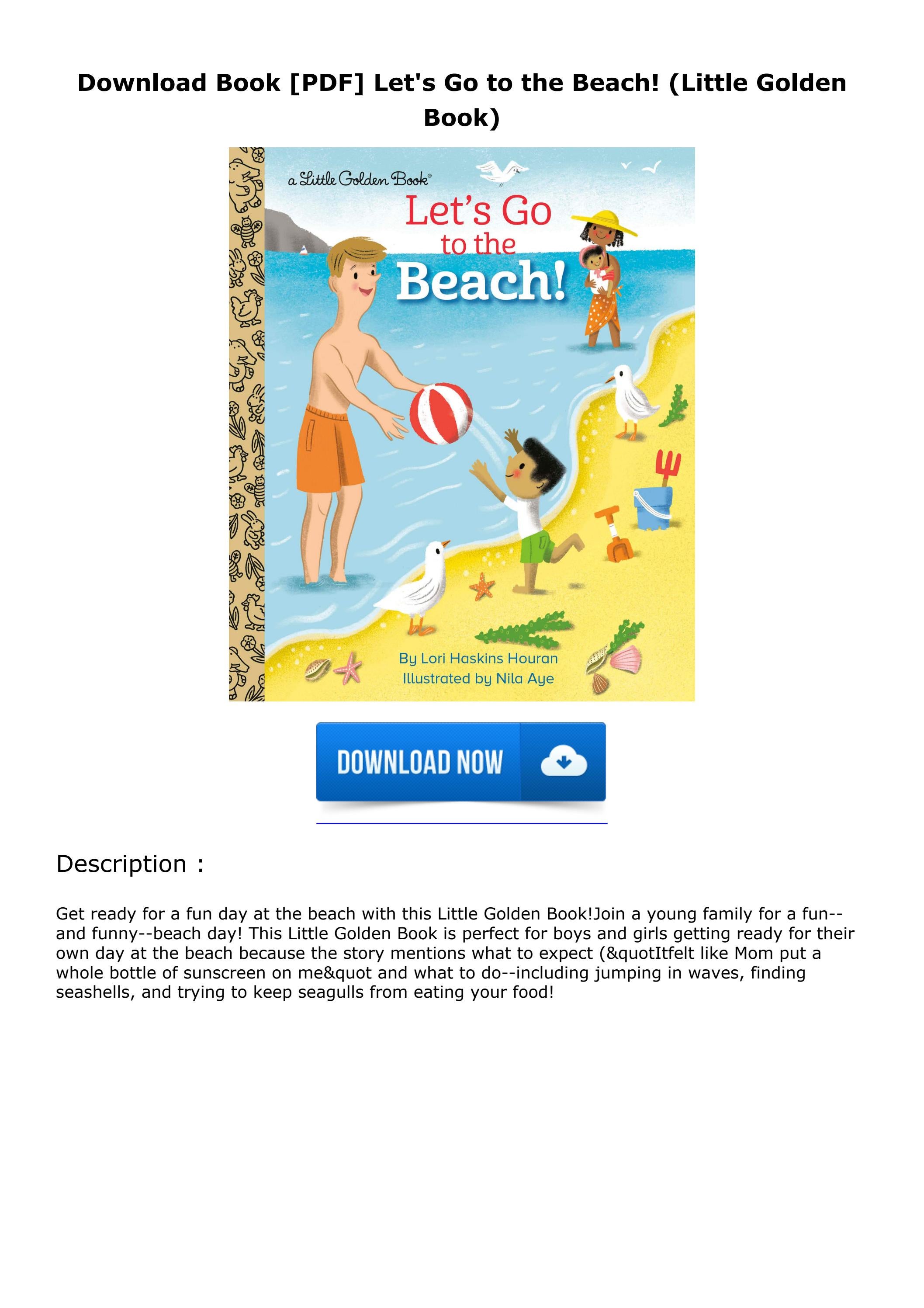 Download Book [PDF] Let's Go to the Beach! (Little Golden Book) by ...