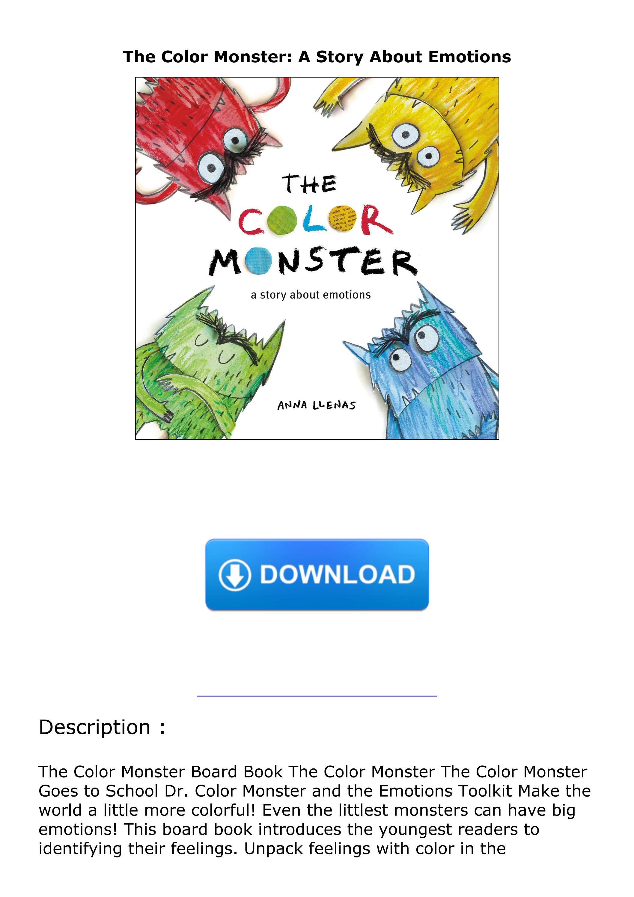 [PDF READ ONLINE] The Color Monster: A Story About Emotions by ...