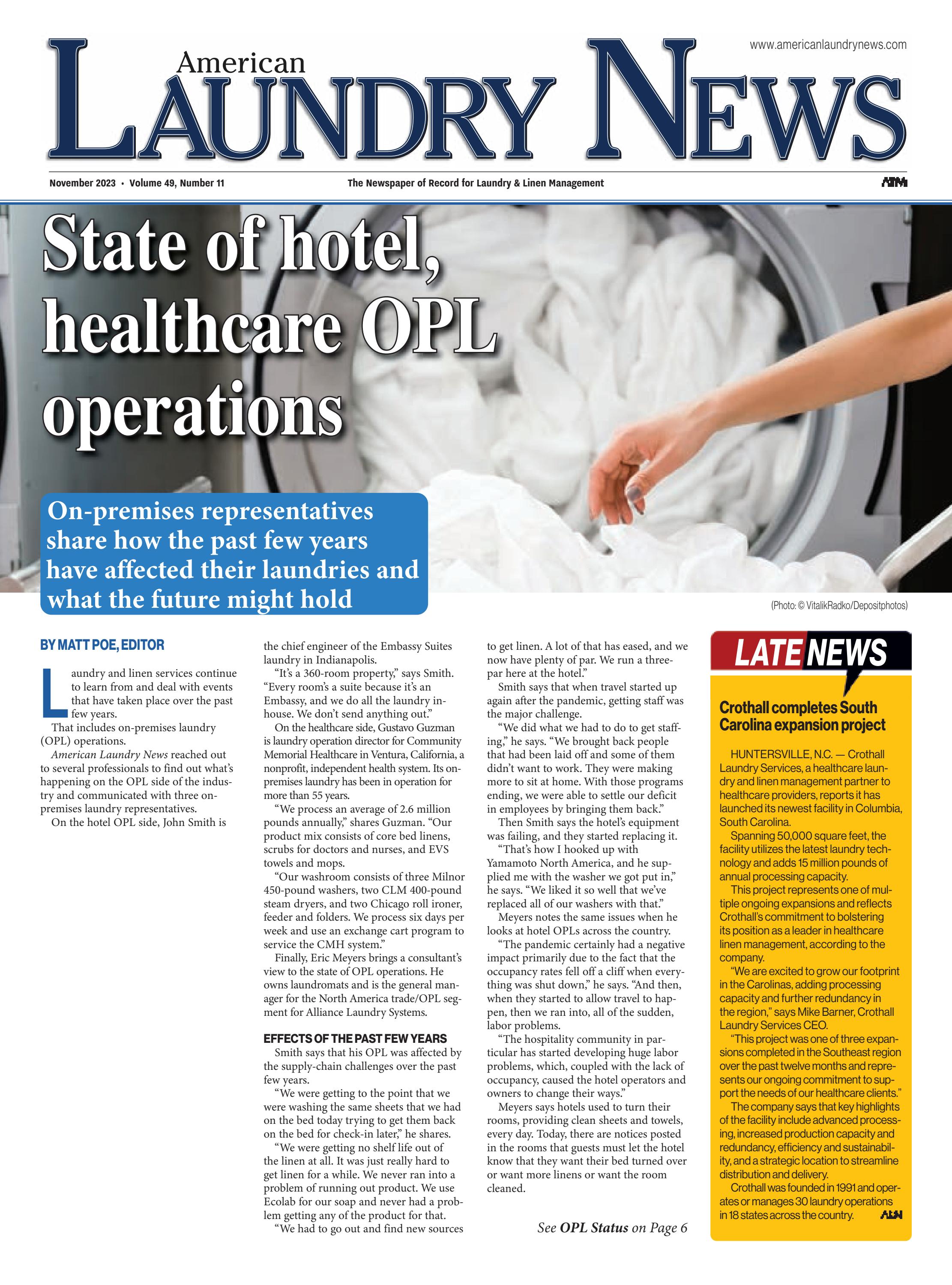 American Laundry News - November 2023 by American Trade Magazines - Issuu