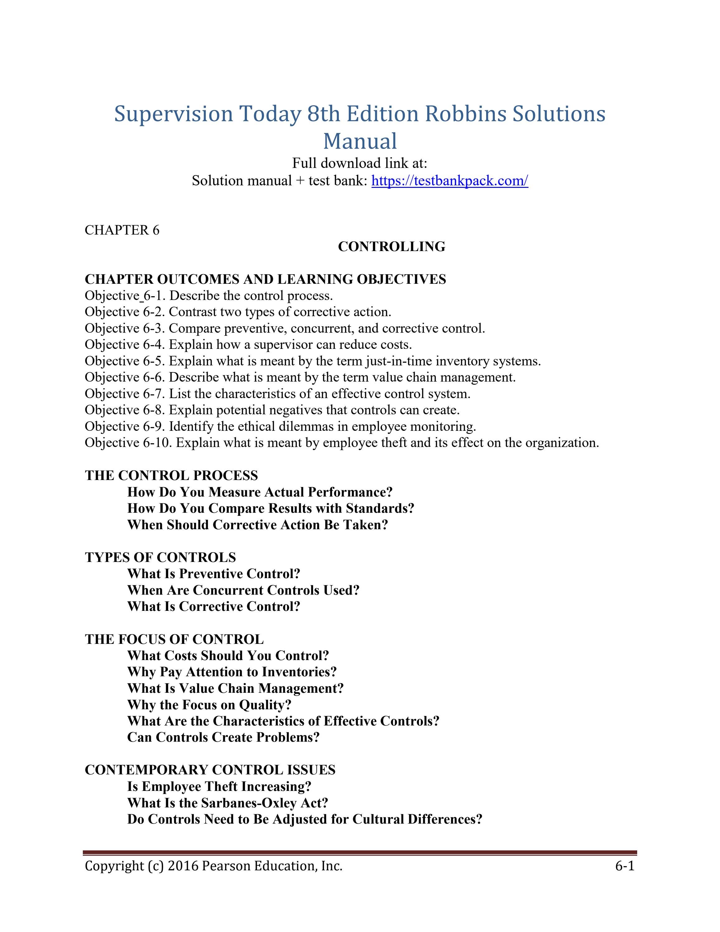Supervision today 8th edition robbins solutions manual 1 by blanche ...