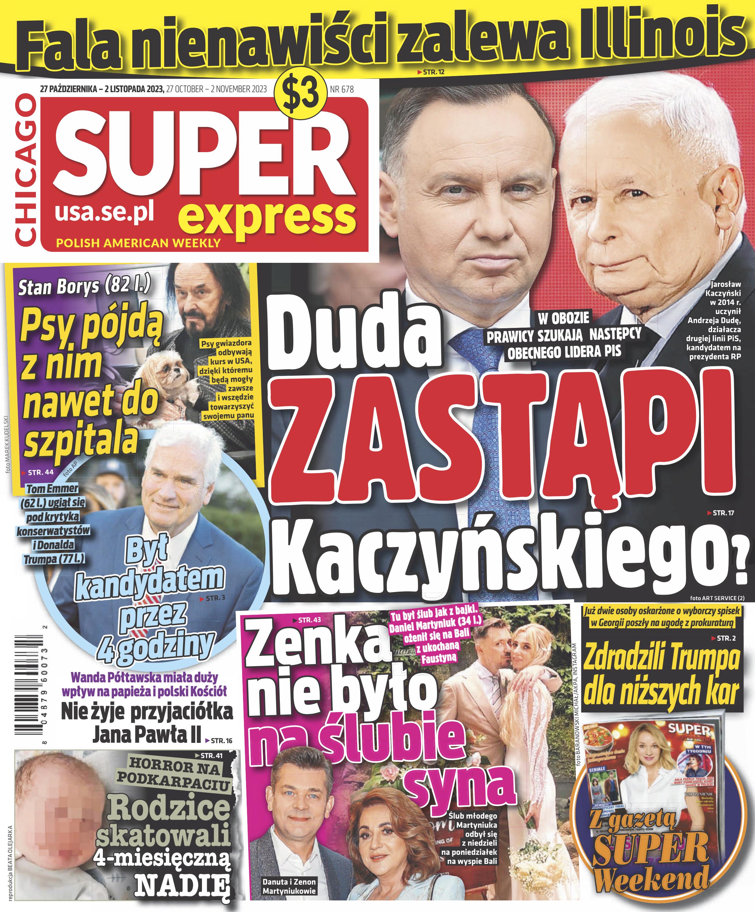 Super Express Chicago 2023.10.27 Tygodnik dla Polonii , wiadomości, ogłoszenia. by Super Express ...