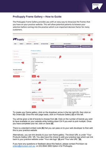 ProSupply Frame Gallery Instructions by ProVision - Issuu