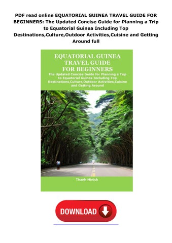 PDF read online EQUATORIAL GUINEA TRAVEL GUIDE FOR BEGINNERS: The ...