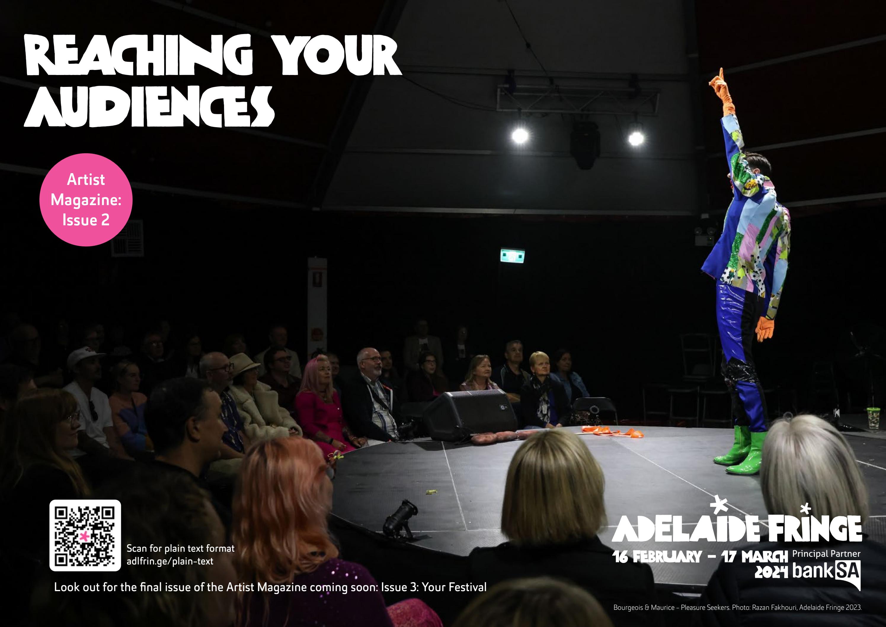 2024 Adelaide Fringe Artist Magazine - Issue 2 Reaching Your Audiences ...