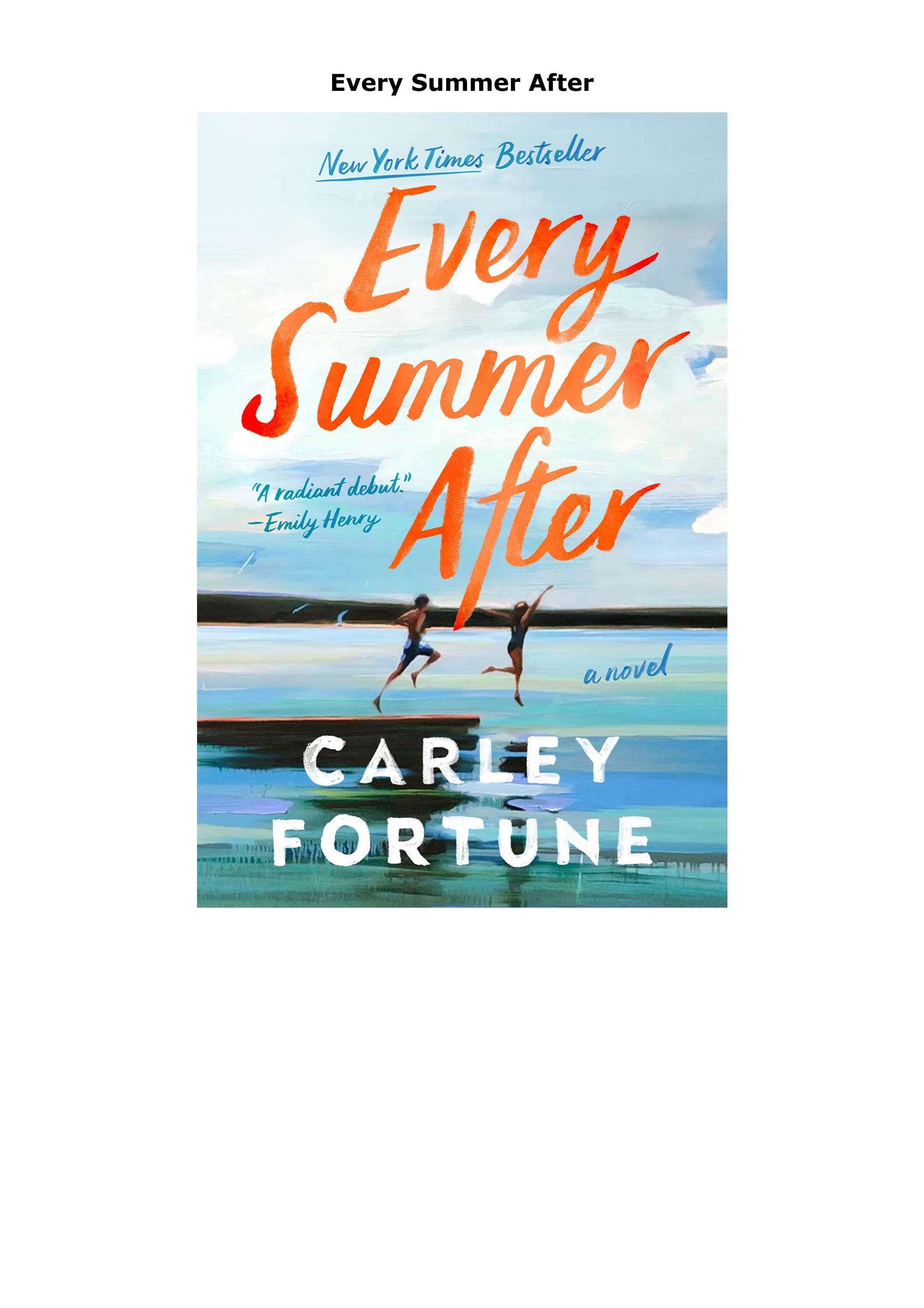 [PDF READ ONLINE] Every Summer After by jamehuynh - Issuu