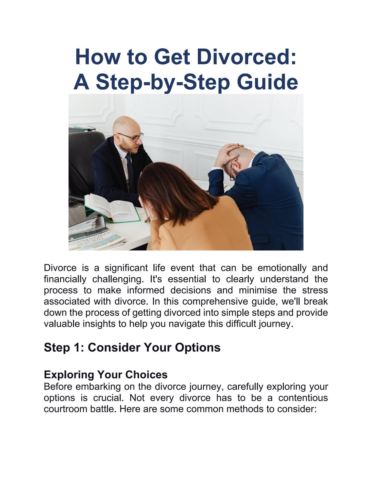 How to Get Divorced - A Step-by-Step Guide by hamblinfamilylaw - Issuu