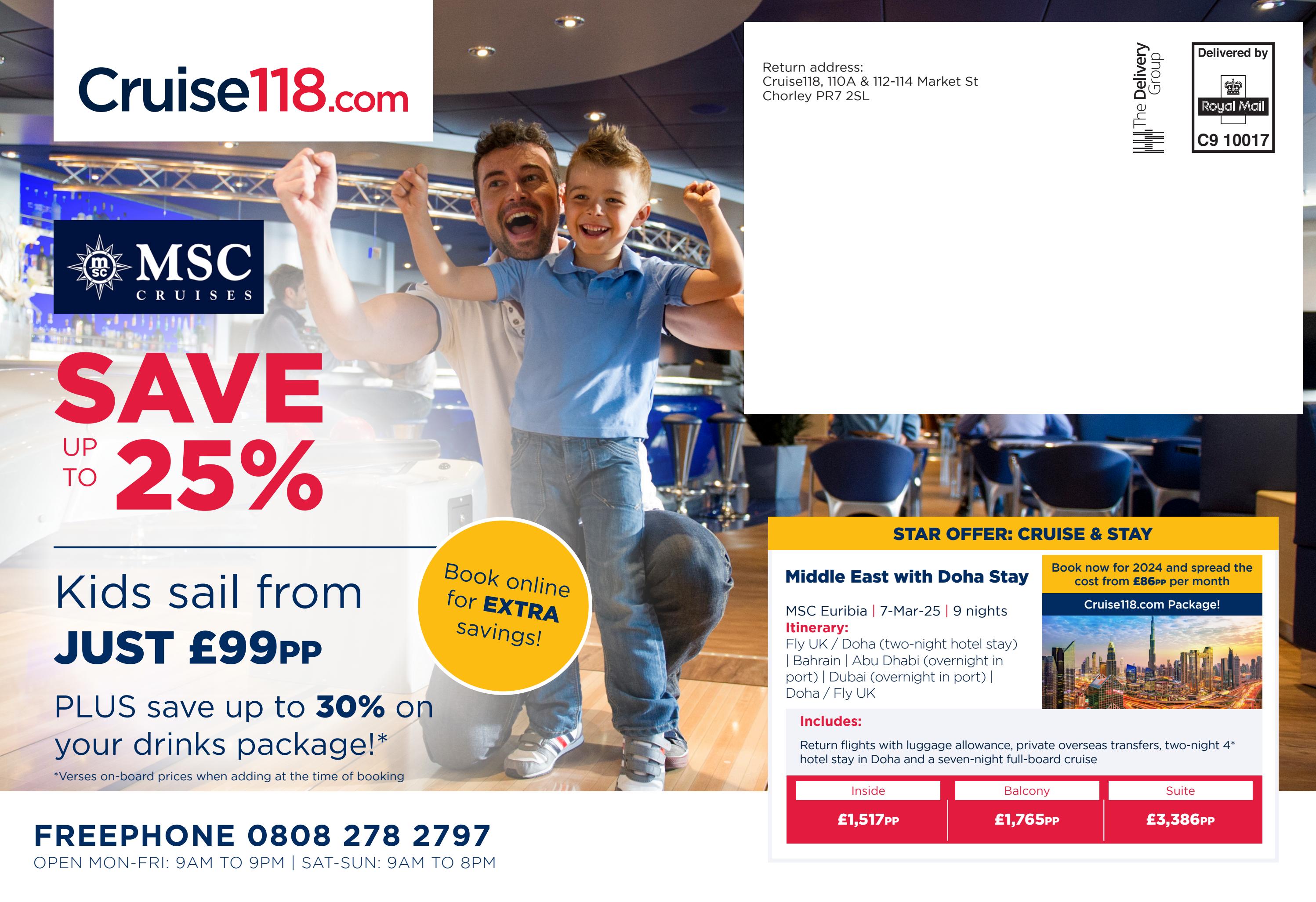 Cruise118 - MSC Cruises postcard November 2023 by WTH (UK) Ltd - Issuu