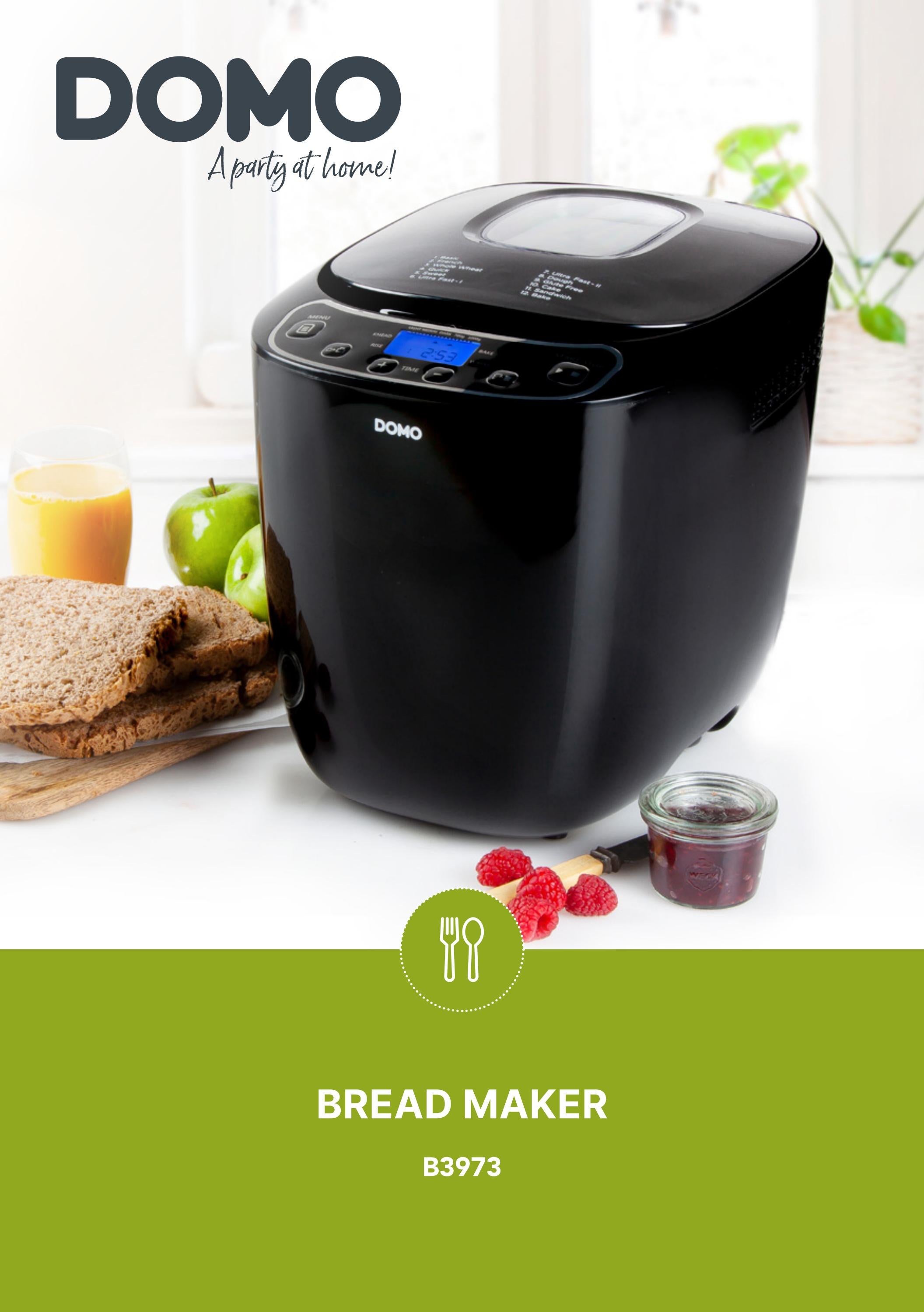 DOMO - B3973 - bread maker - recipe booklet by DOMO Elektro - Issuu