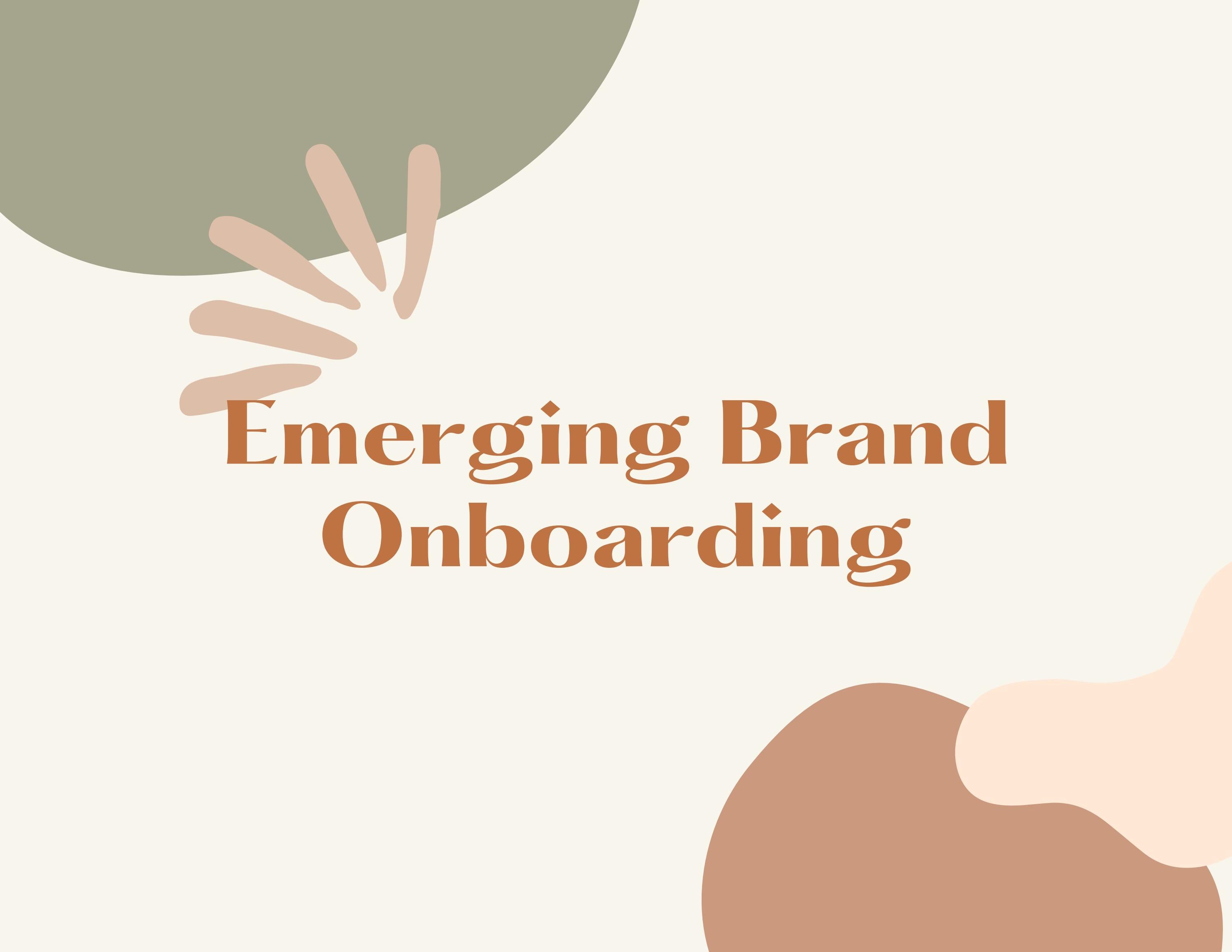 Emerging Brand Onboarding by standoutforgoodinc - Issuu