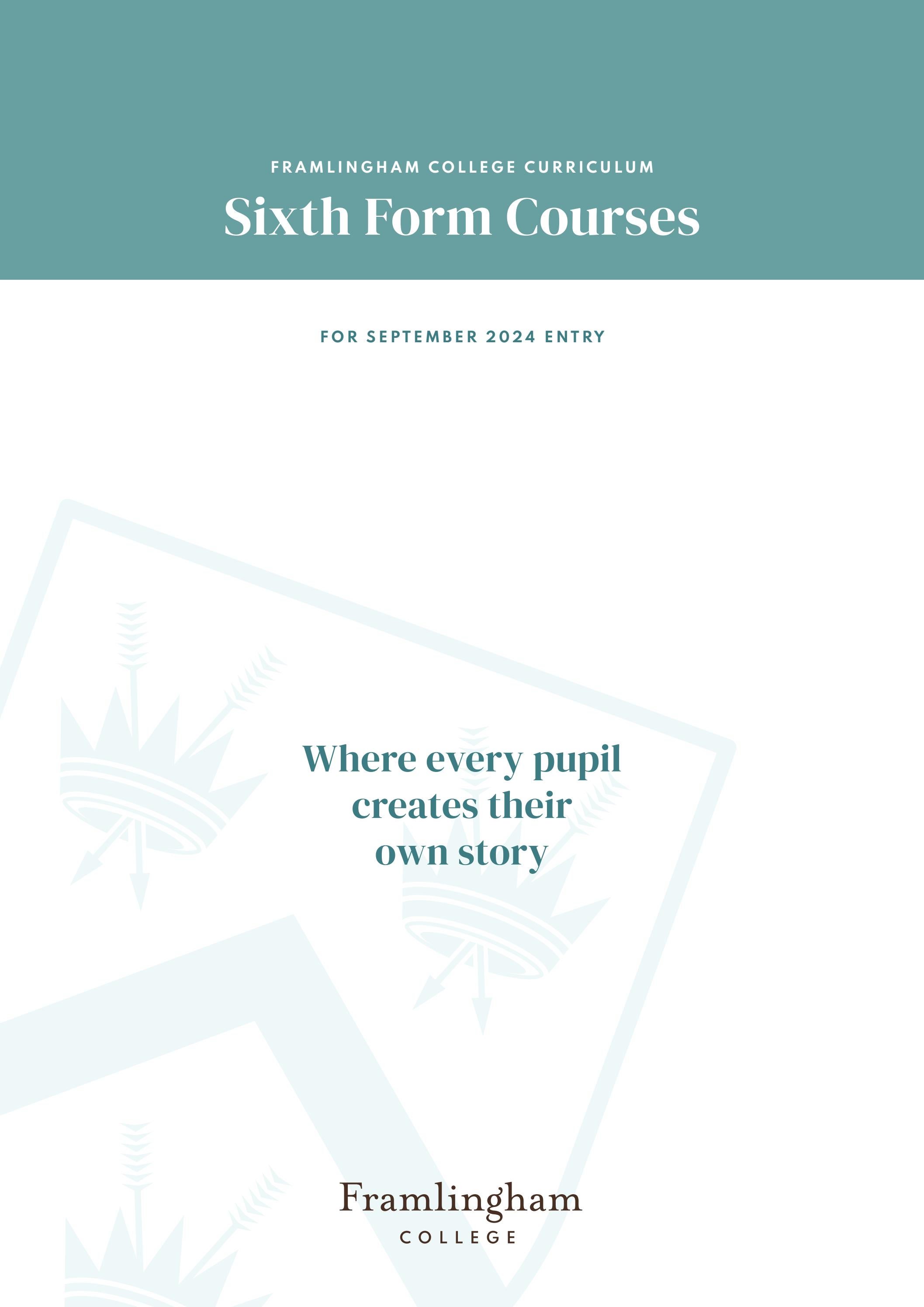 Framlingham College - Sixth Form Subjects by Framlingham College - Issuu